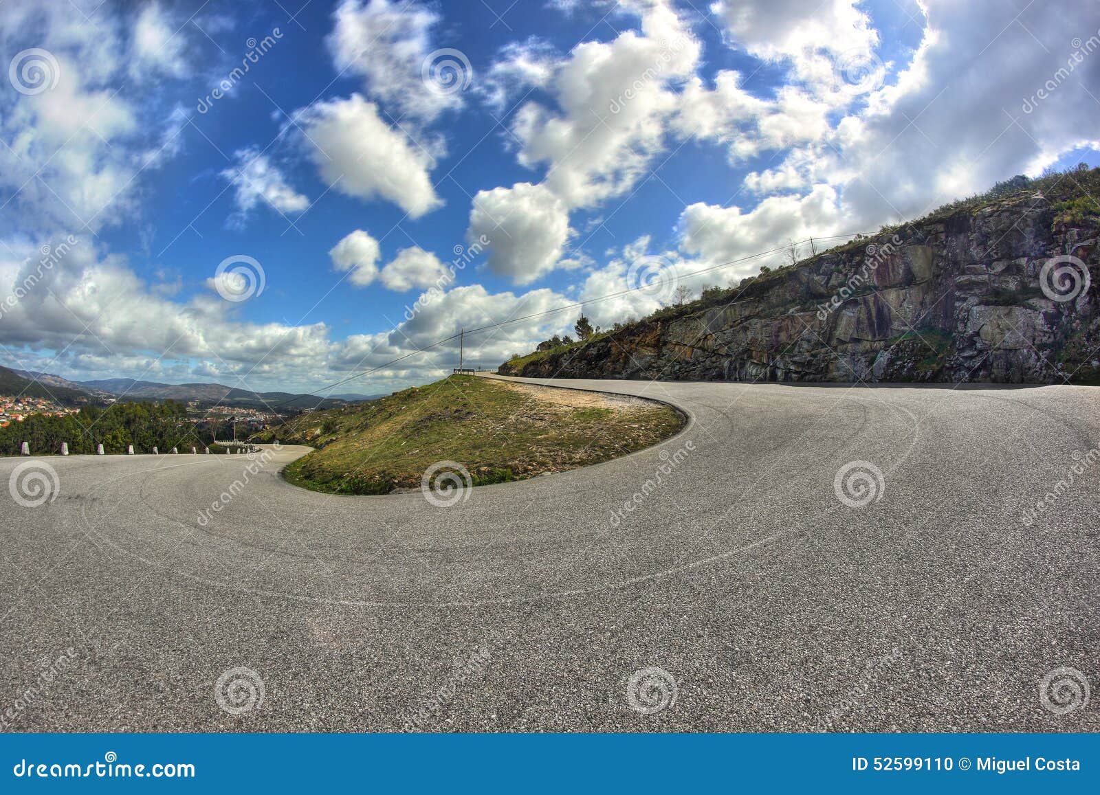 Mountain pathway road stock photo. Image of leaf, house - 52599110