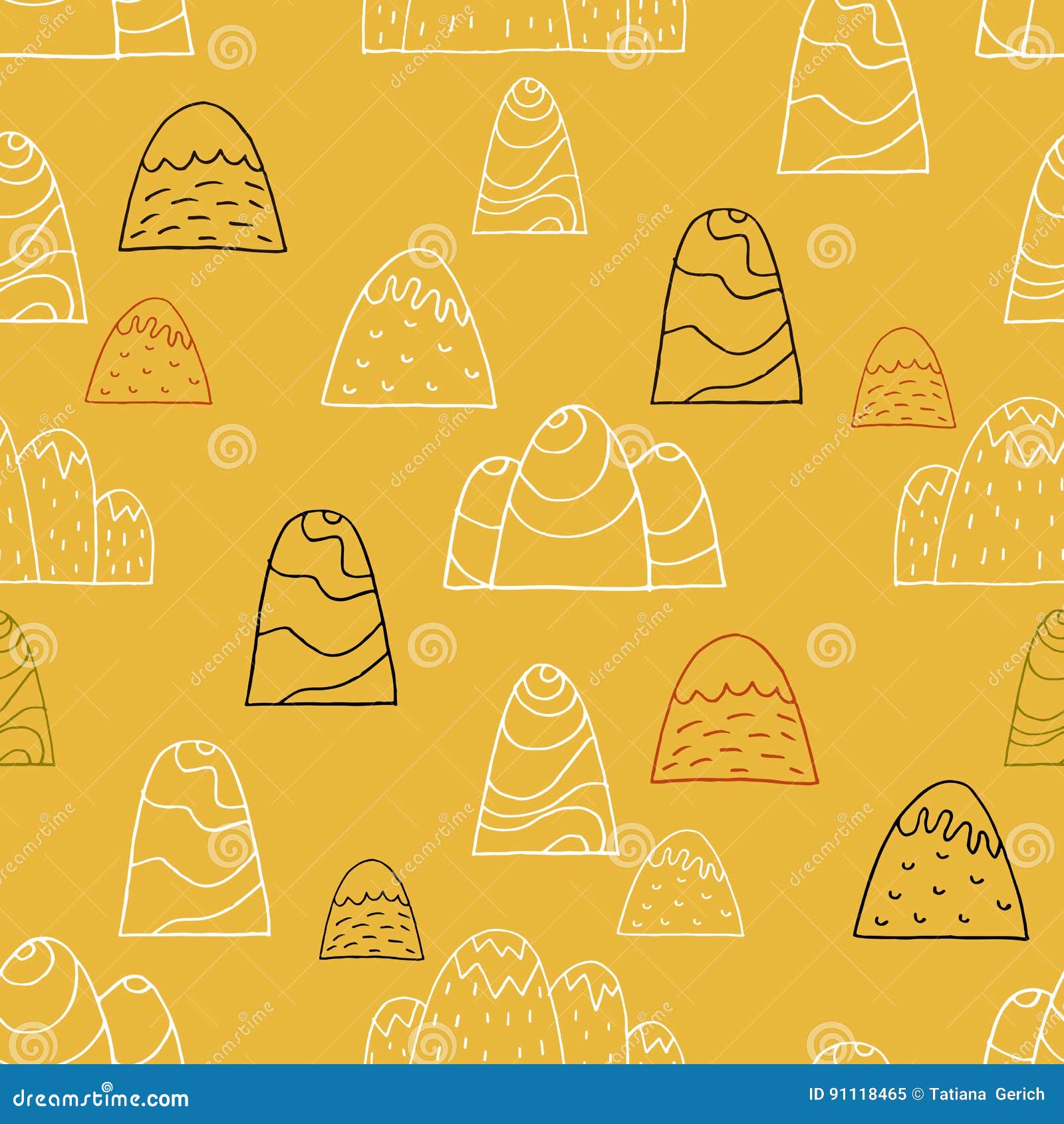 Mountain pattern2 stock vector. Illustration of baby - 91118465