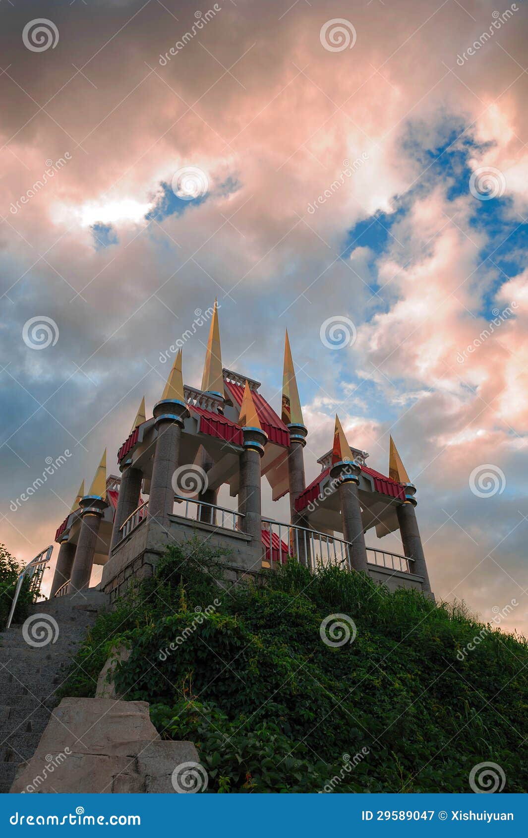 The mountain Pavilion stock image. Image of nature, oilfield - 29589047