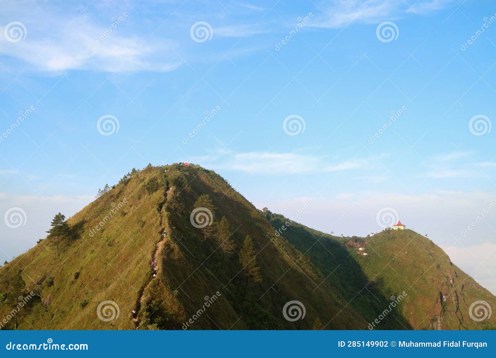 Mountain Peak Andong on Sunny Day Stock Photo - Image of panorama ...