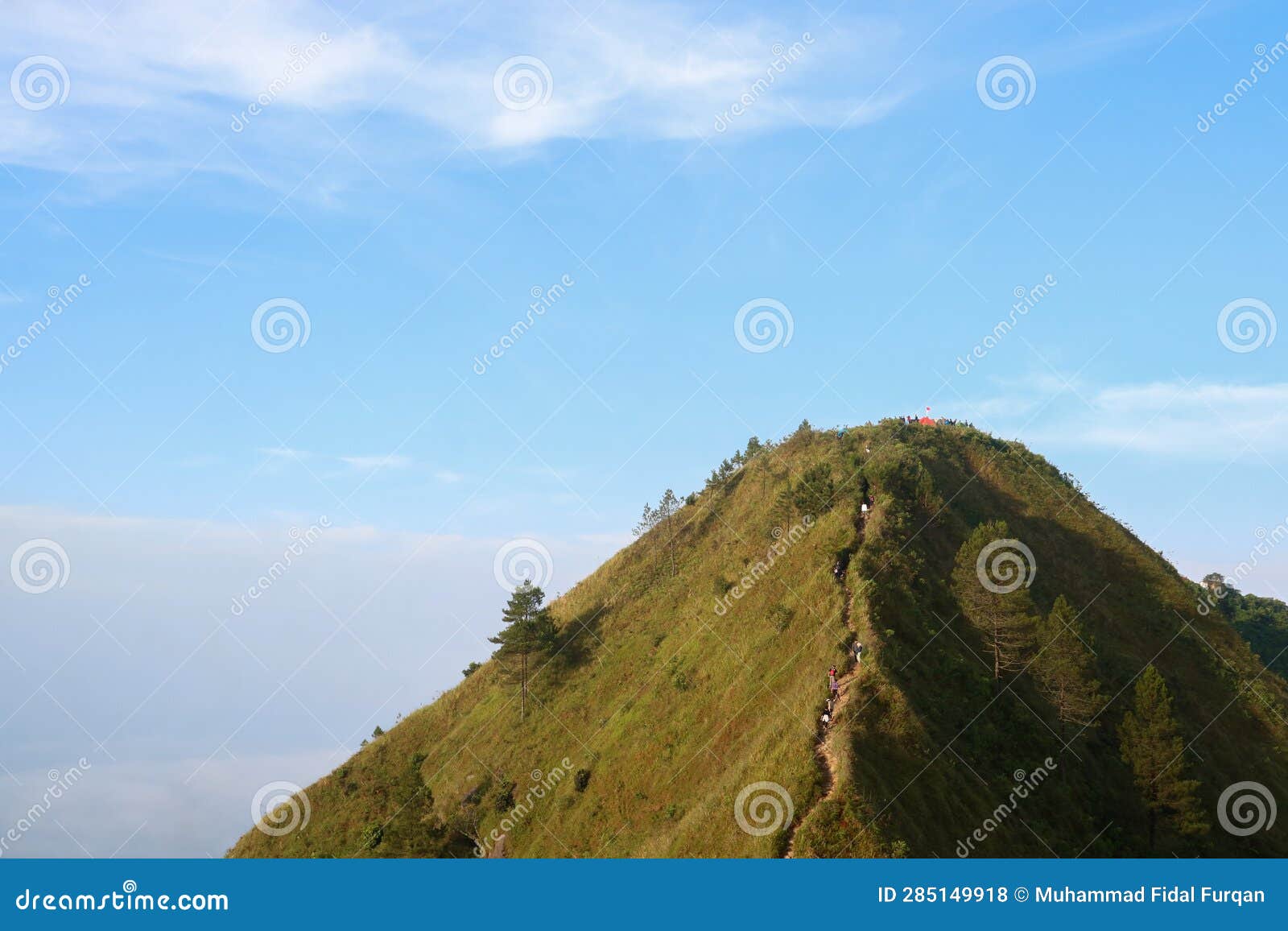 Mountain Peak Andong on Sunny Day Stock Photo - Image of national ...