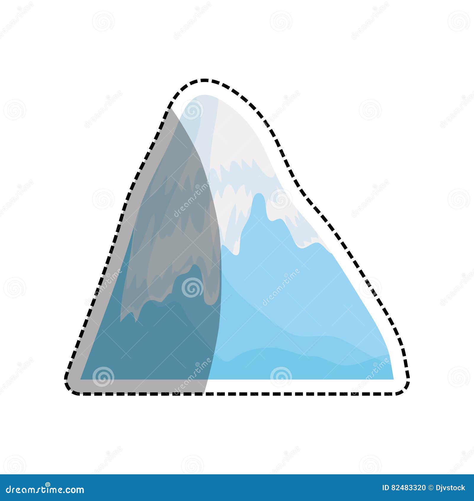 Mountain peak landscape stock illustration. Illustration of climbing ...