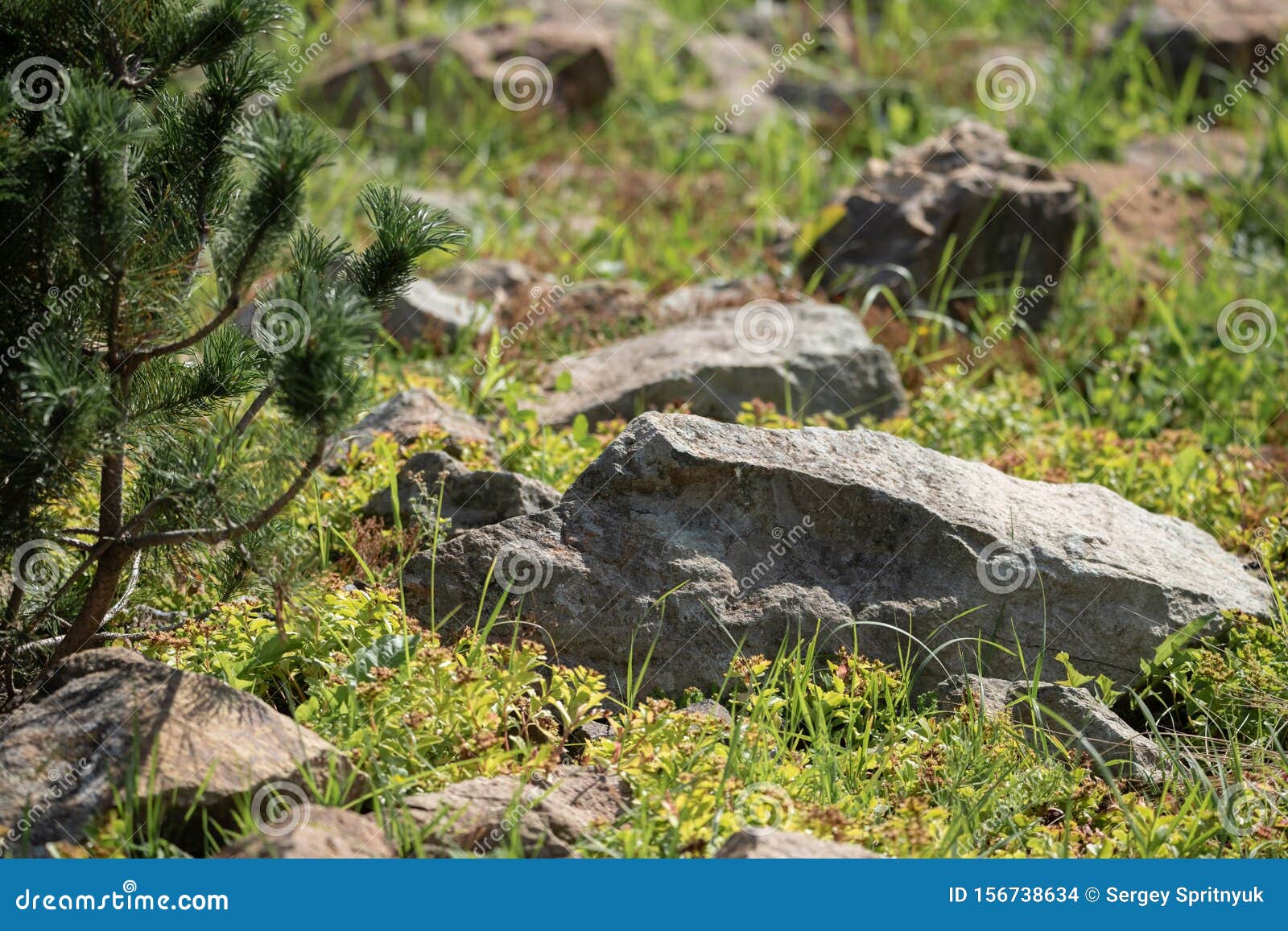 Mountain Peak Rocks View. Mountain Rock Climbing Path Stock Photo ...