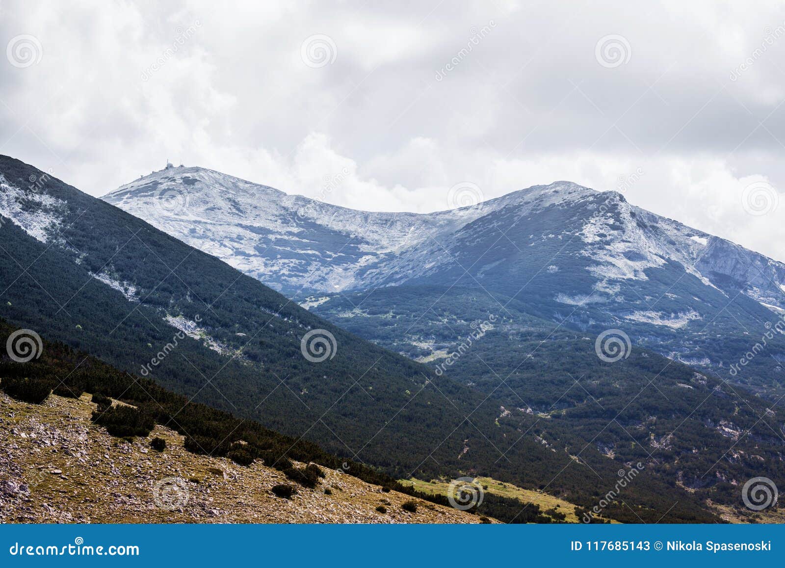 Mountain Peak Solunska Glava, Macedonia Stock Image - Image of peak ...