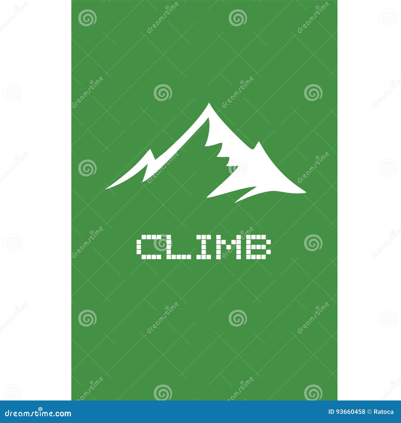 Mountain peak symbol stock vector. Illustration of sign - 93660458