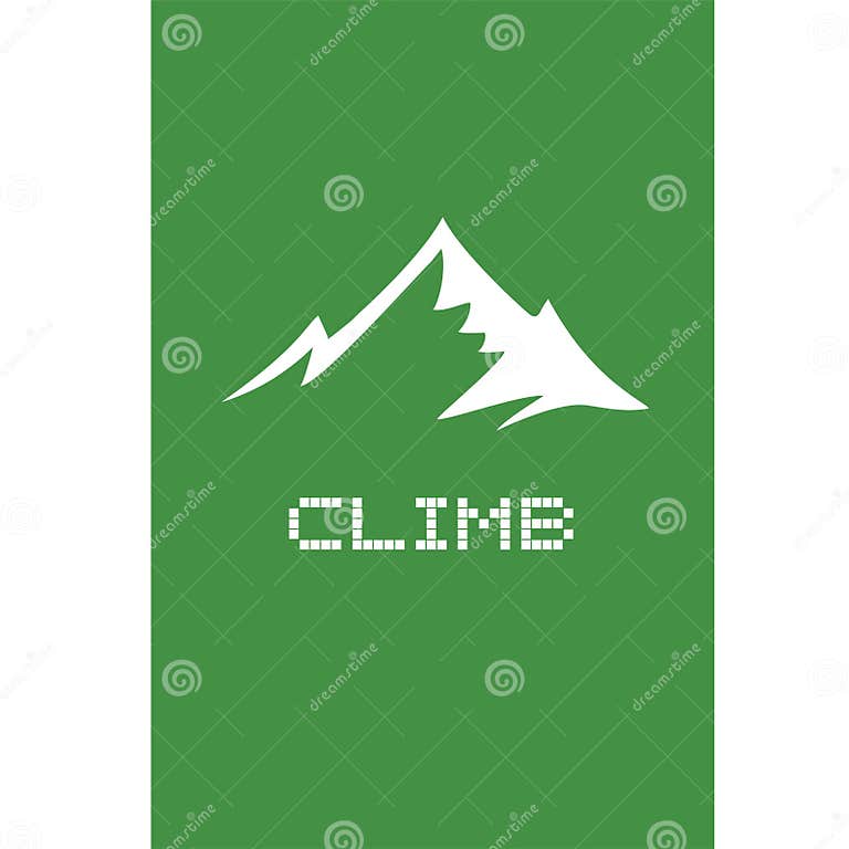 Mountain peak symbol stock vector. Illustration of sign - 93660458