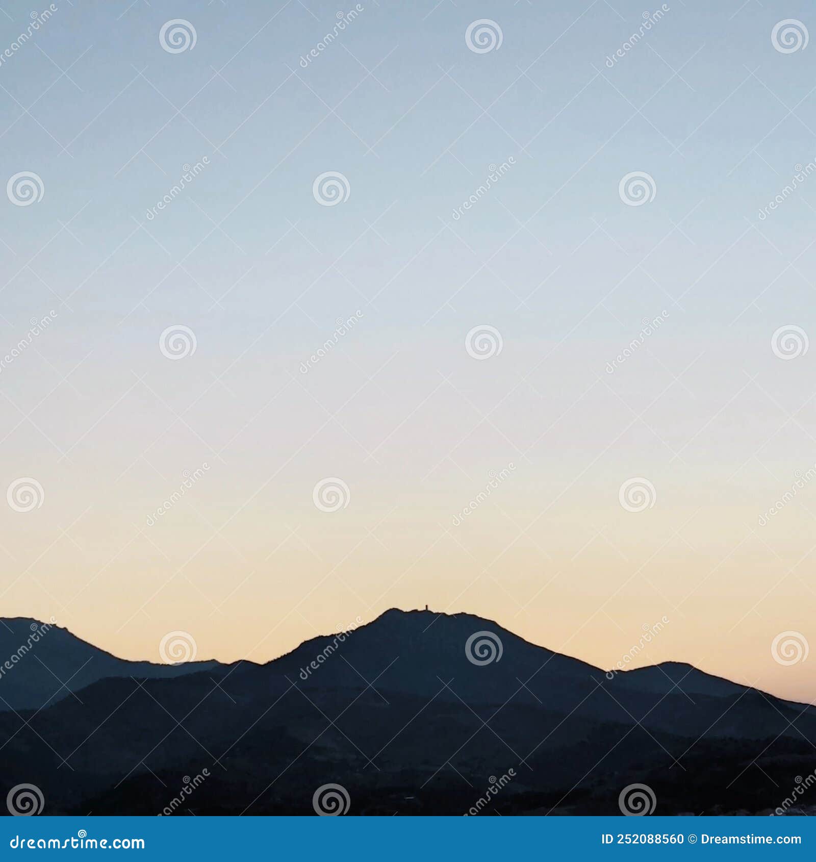 Mountain Peaking Over a Sunrise Stock Photo - Image of peaking ...