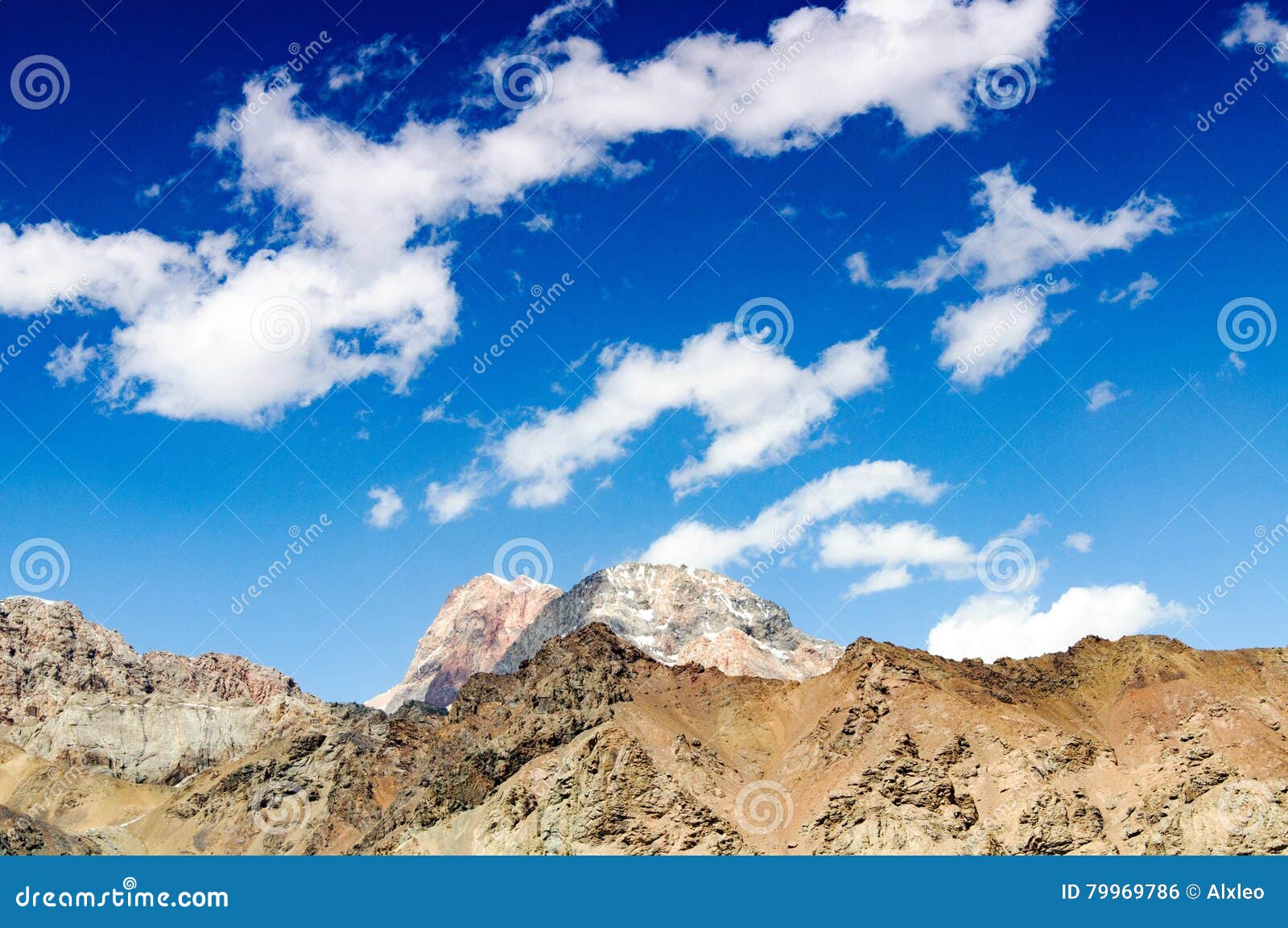 Mountain Peaks Against the Blue Sky Stock Photo - Image of ... Mountain Peaks Against the Blue Sky Stock Photo - Image of ...