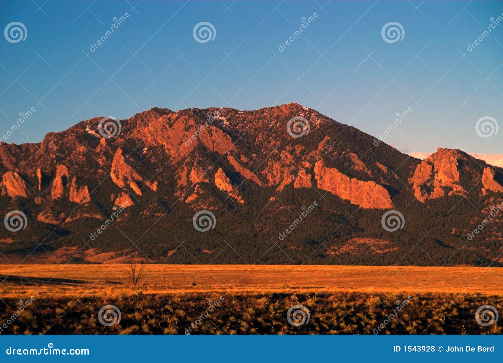 Mountain Peaks in Boulder Colorado Stock Photo - Image of trees ...