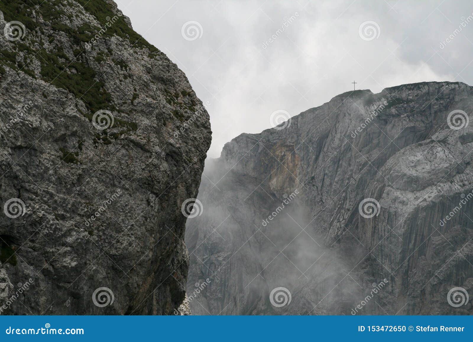 Mountain peaks opposite stock photo. Image of comparison - 153472650