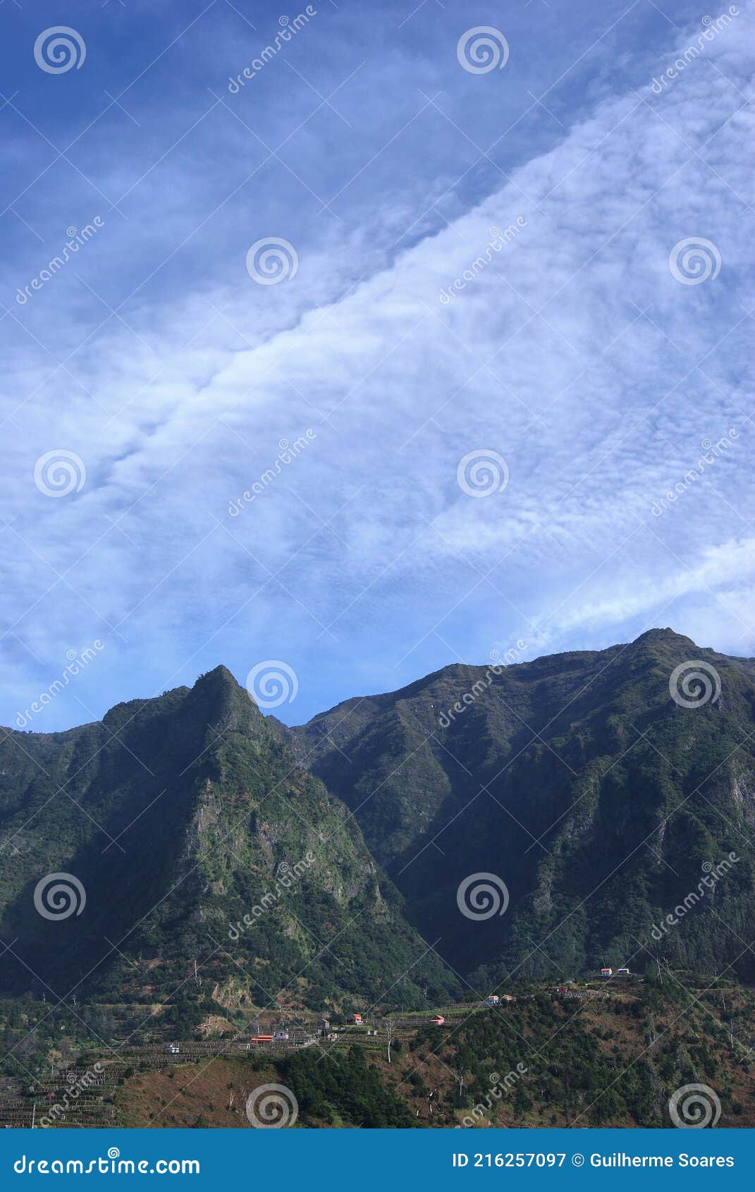 Mountain Peaks with Ripped Sky Stock Image - Image of alpine, ripped ...