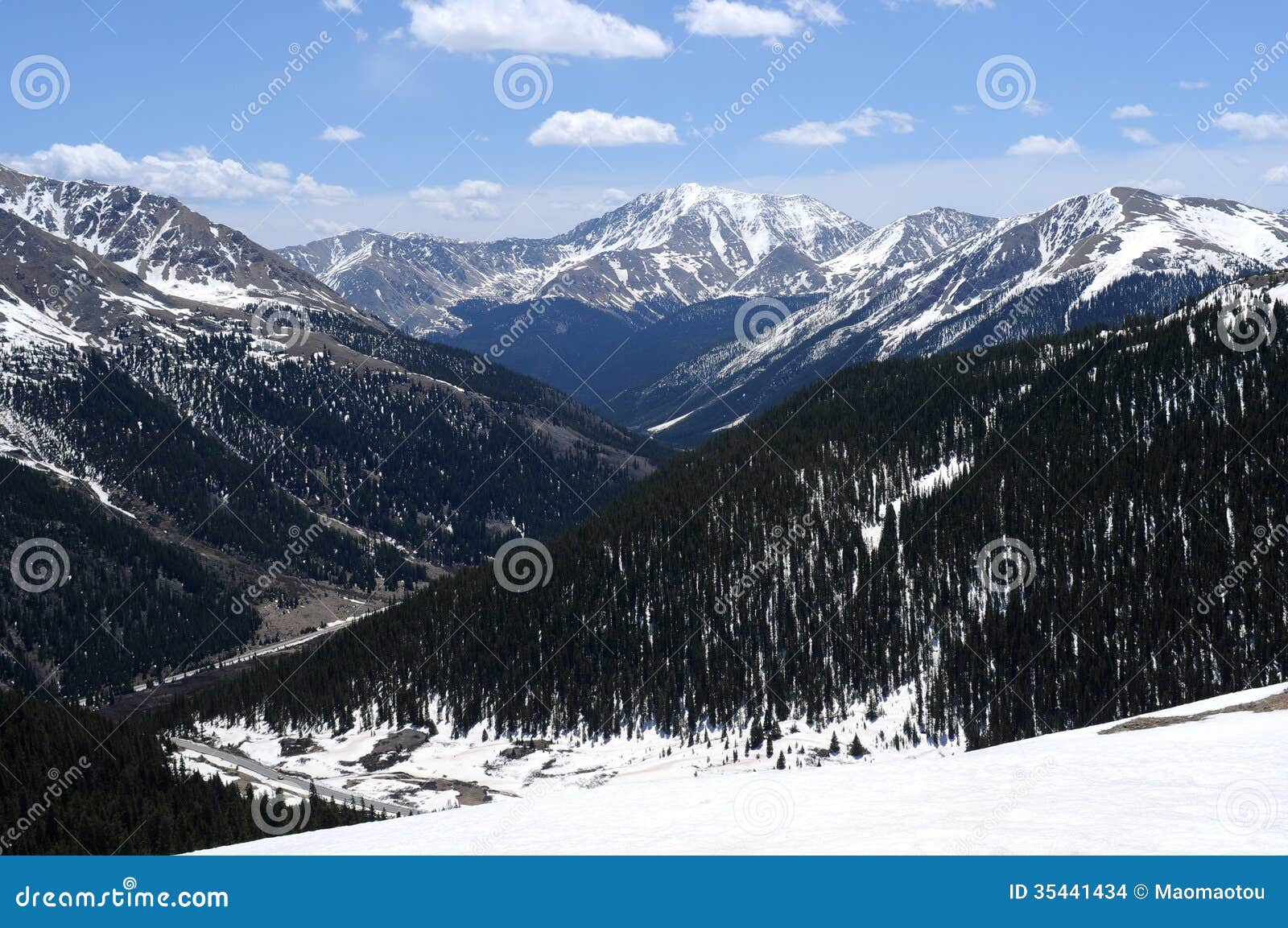Mountain Peaks stock photo. Image of independence, blue - 35441434