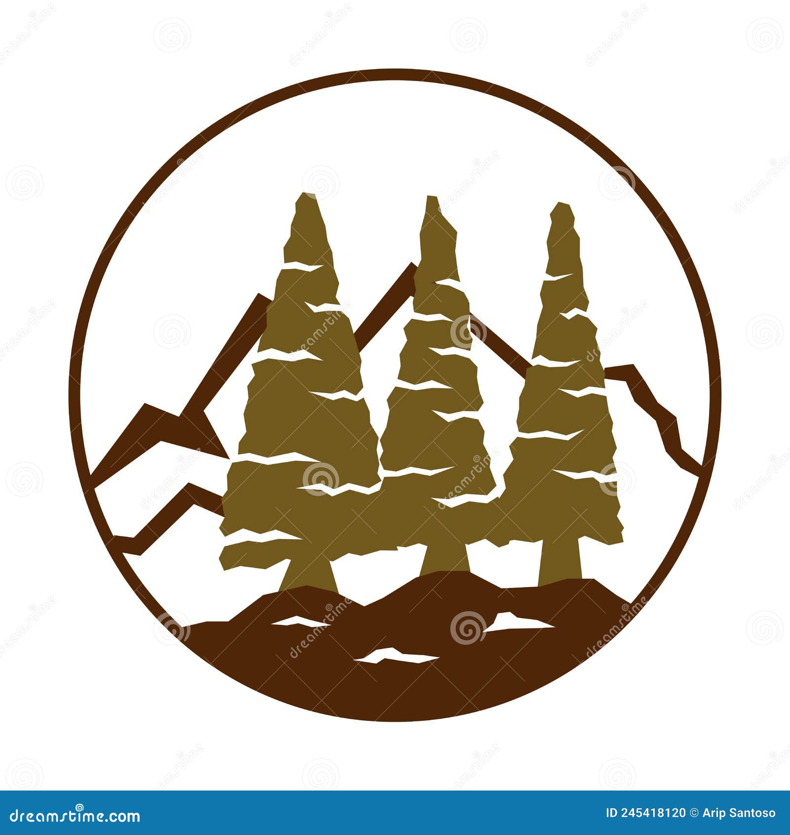 Cedar Logo And Branch. Hand Drawn Wedding Herb, Plant And Monogram With ...