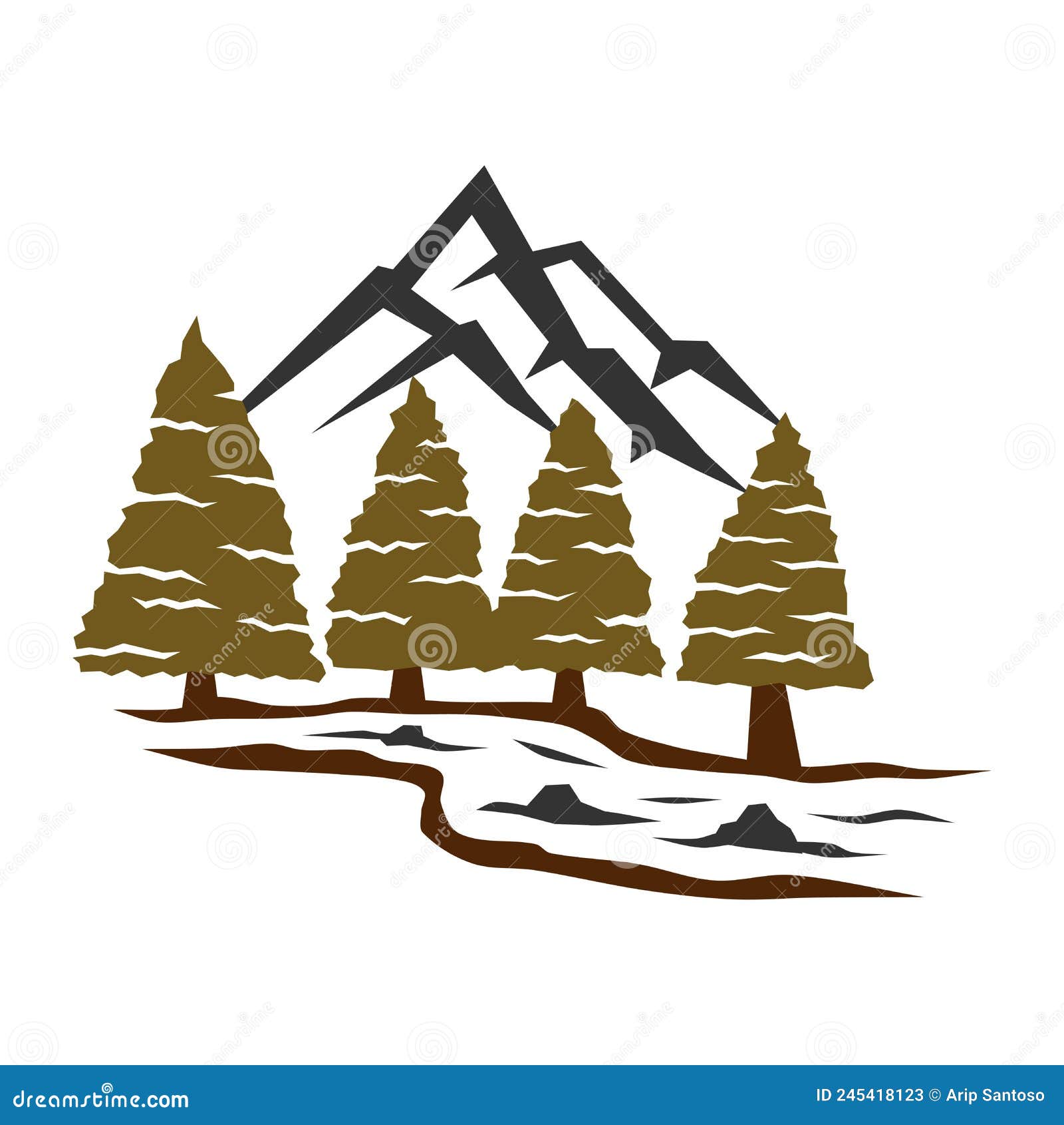 Cedar Logo And Branch. Hand Drawn Wedding Herb, Plant And Monogram With ...