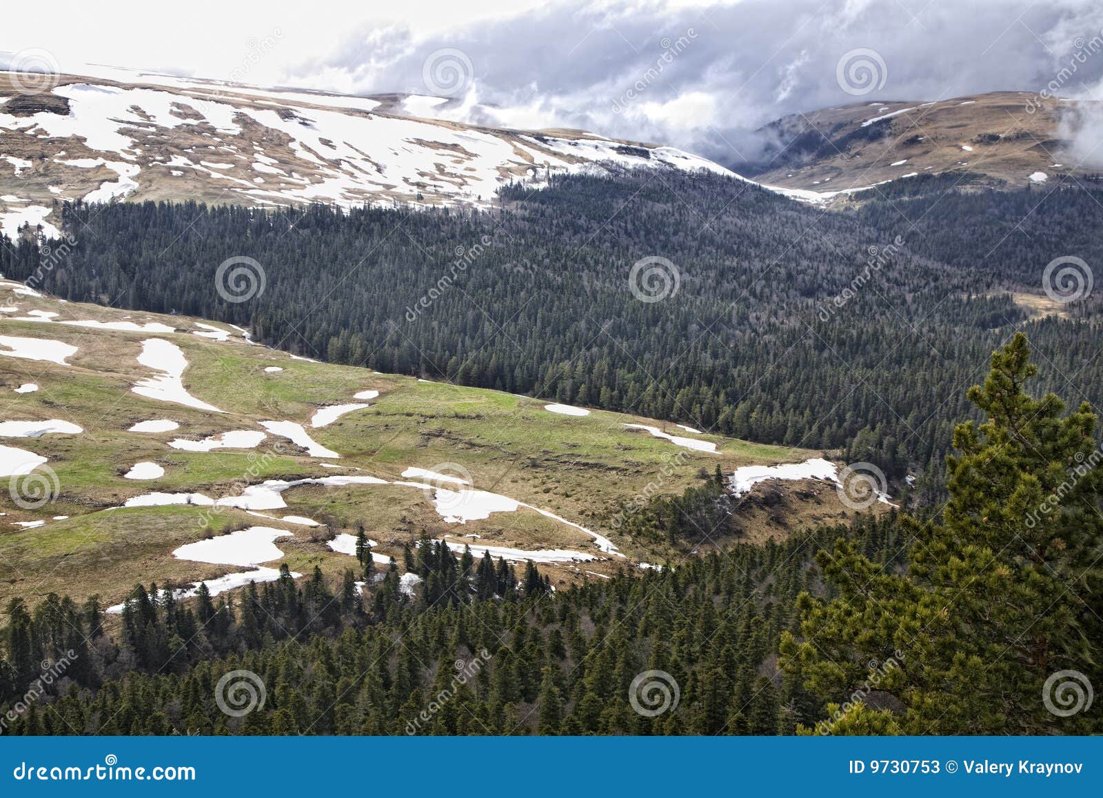 Mountain plateau Lago-Naki stock image. Image of hill - 9730753