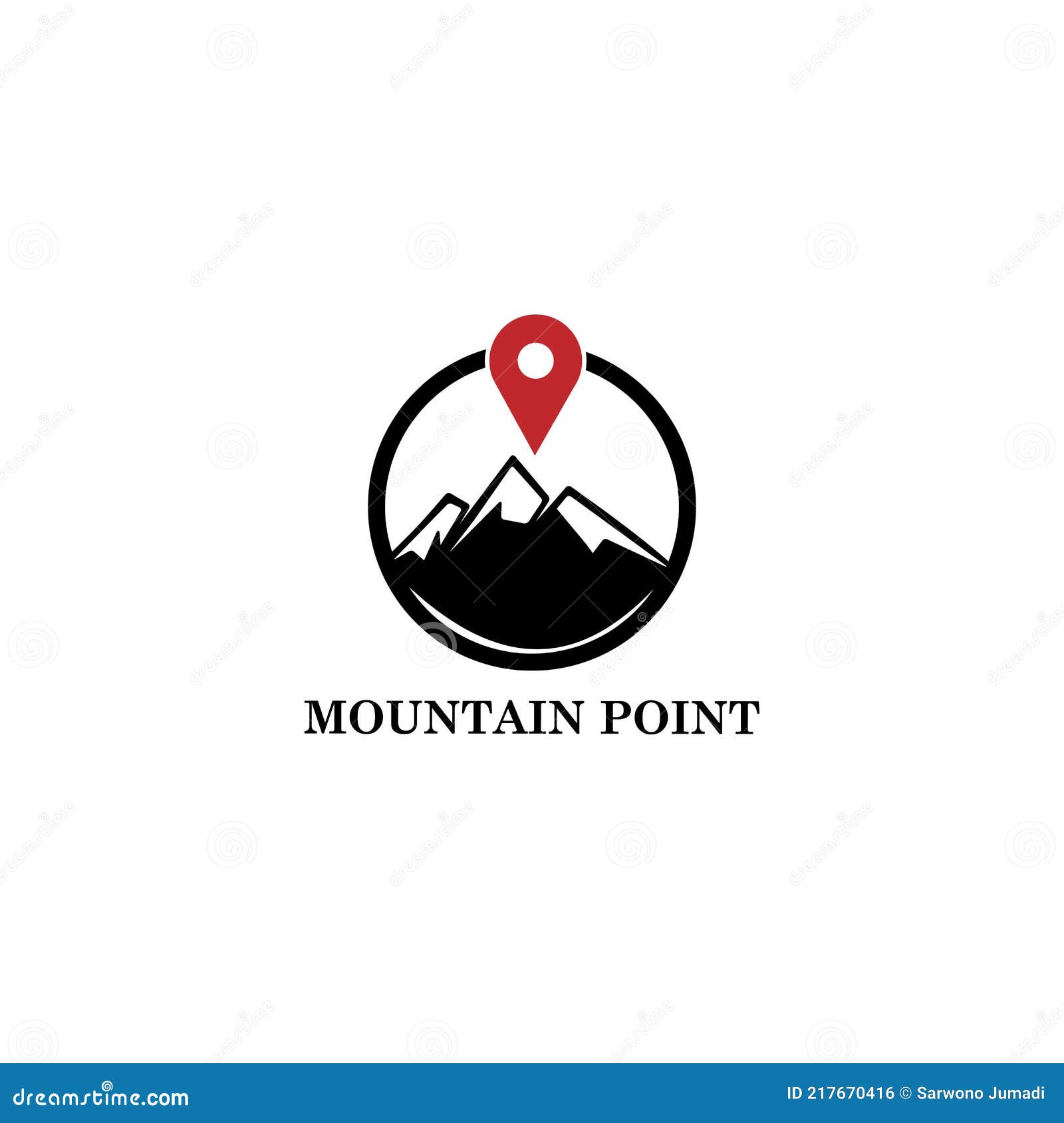 Mountain Point Logo Vector Concept, Icon, Element, and Template for ...