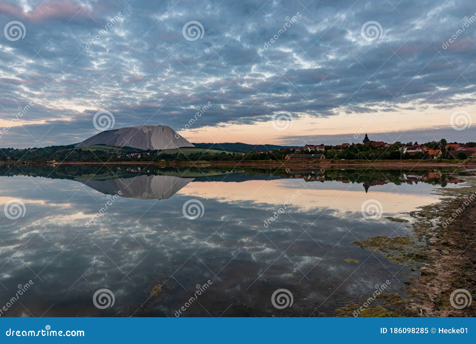 Mountain of Potash Salt Mine in Germany Stock Image - Image of dawn ...