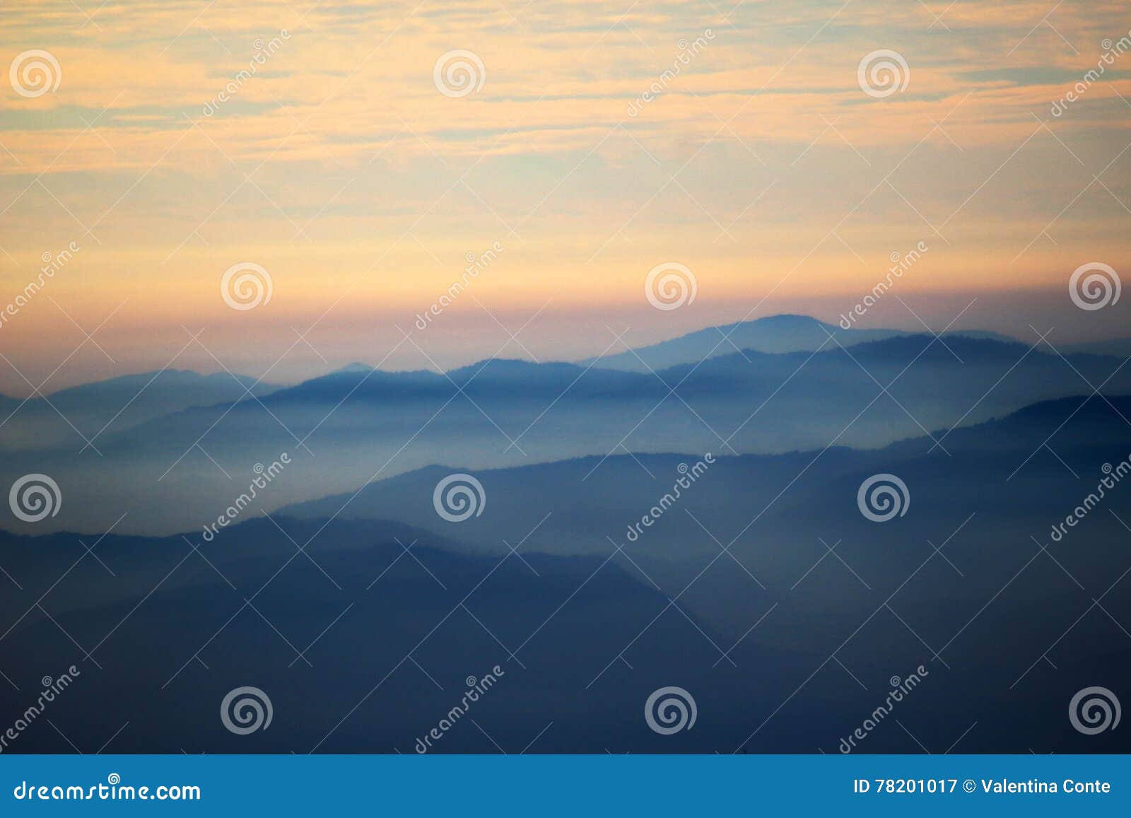 Mountain profiles stock image. Image of magic, misty - 78201017