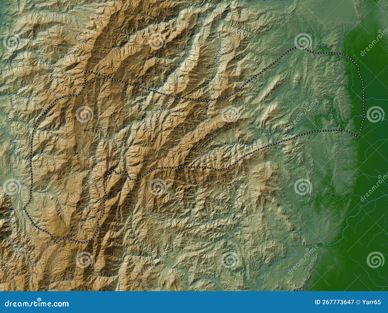 Mountain Province, Philippines. Physical. No Legend Stock Illustration ...