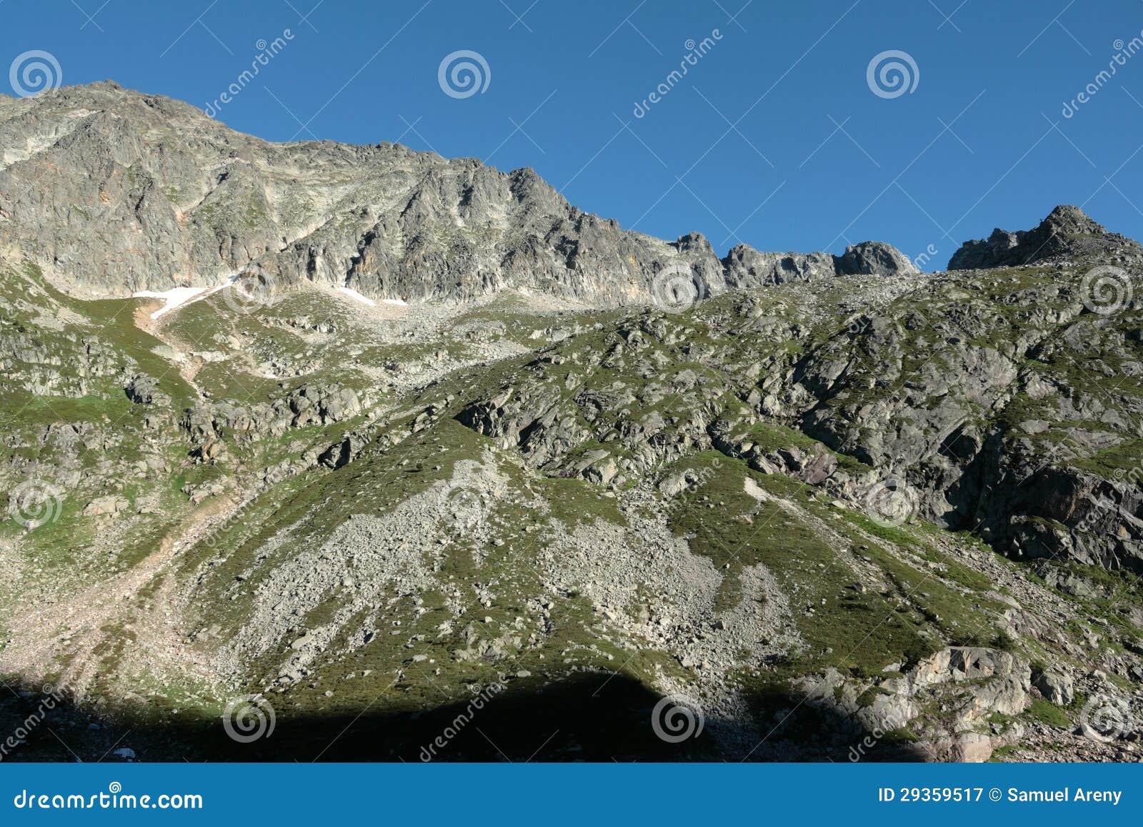 Mountain in Pyrenees stock image. Image of europe, rock - 29359517