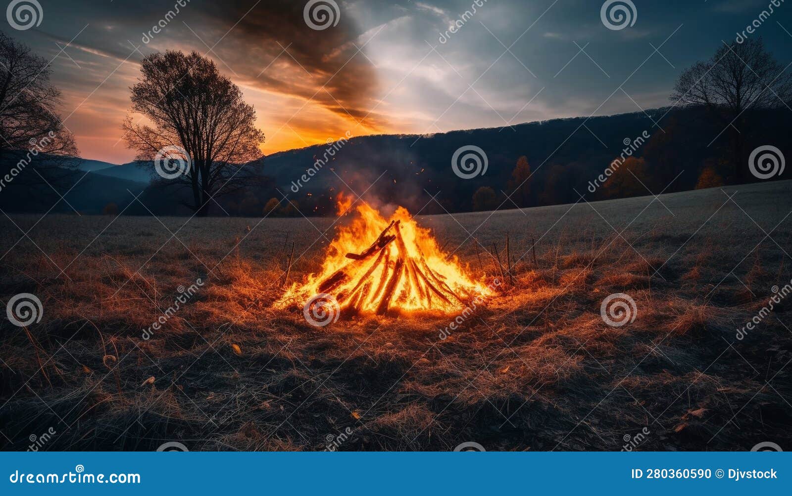 Mountain Range Ablaze, Inferno of Danger, Environmental Damage in Hell ...