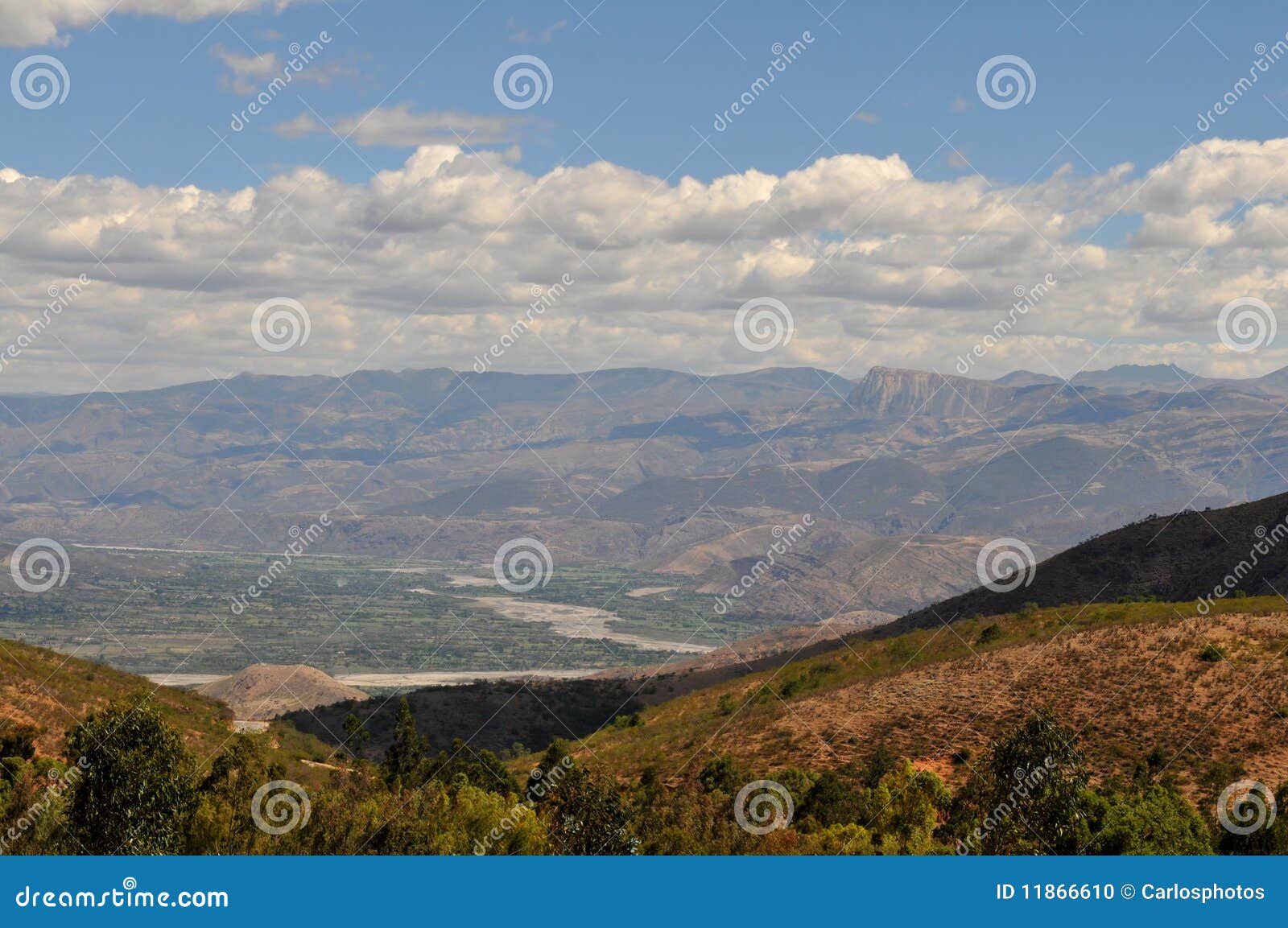 Mountain Range in the Andes of Peru Stock Photo - Image of recreation ...