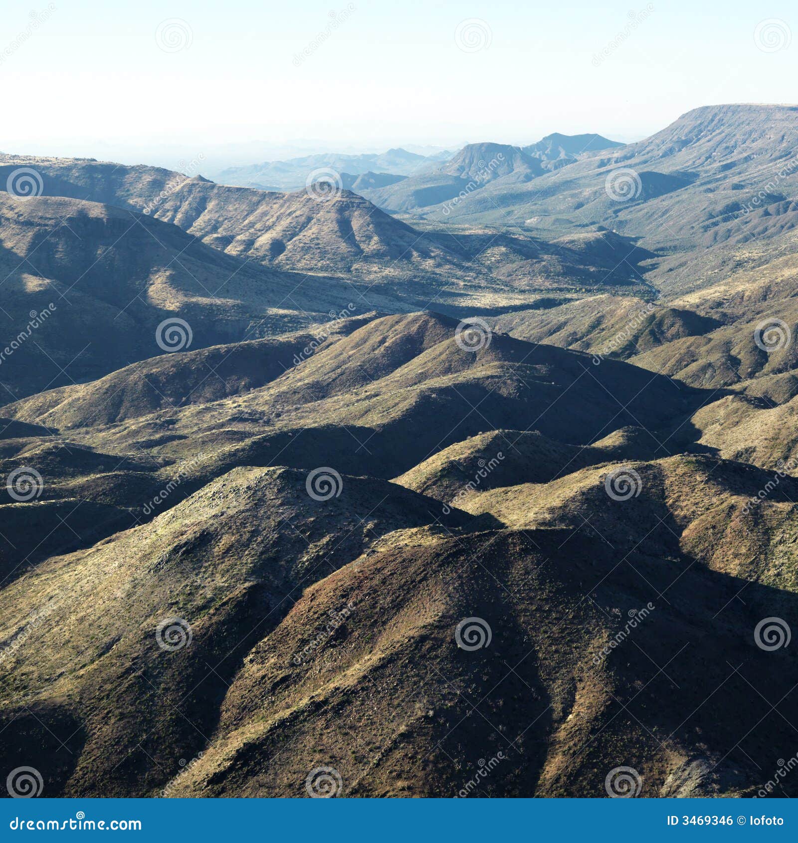 Mountain range, Arizona. stock photo. Image of world, aerial - 3469346