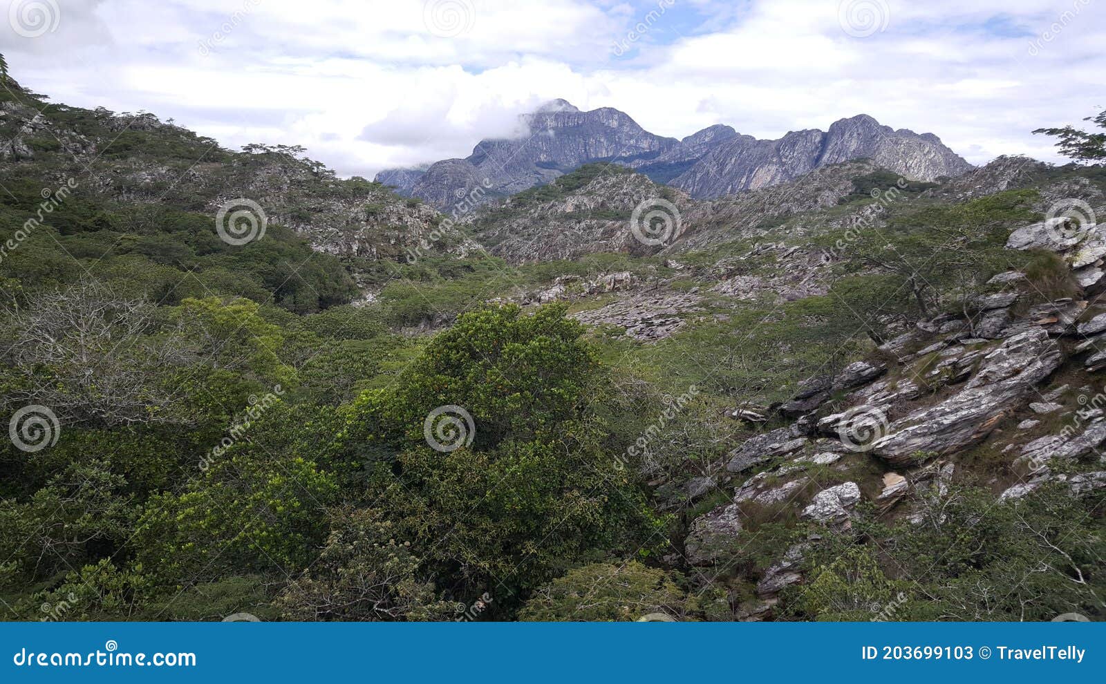 Mountain Range Around Chimanimani National Park Stock Image - Image of ...
