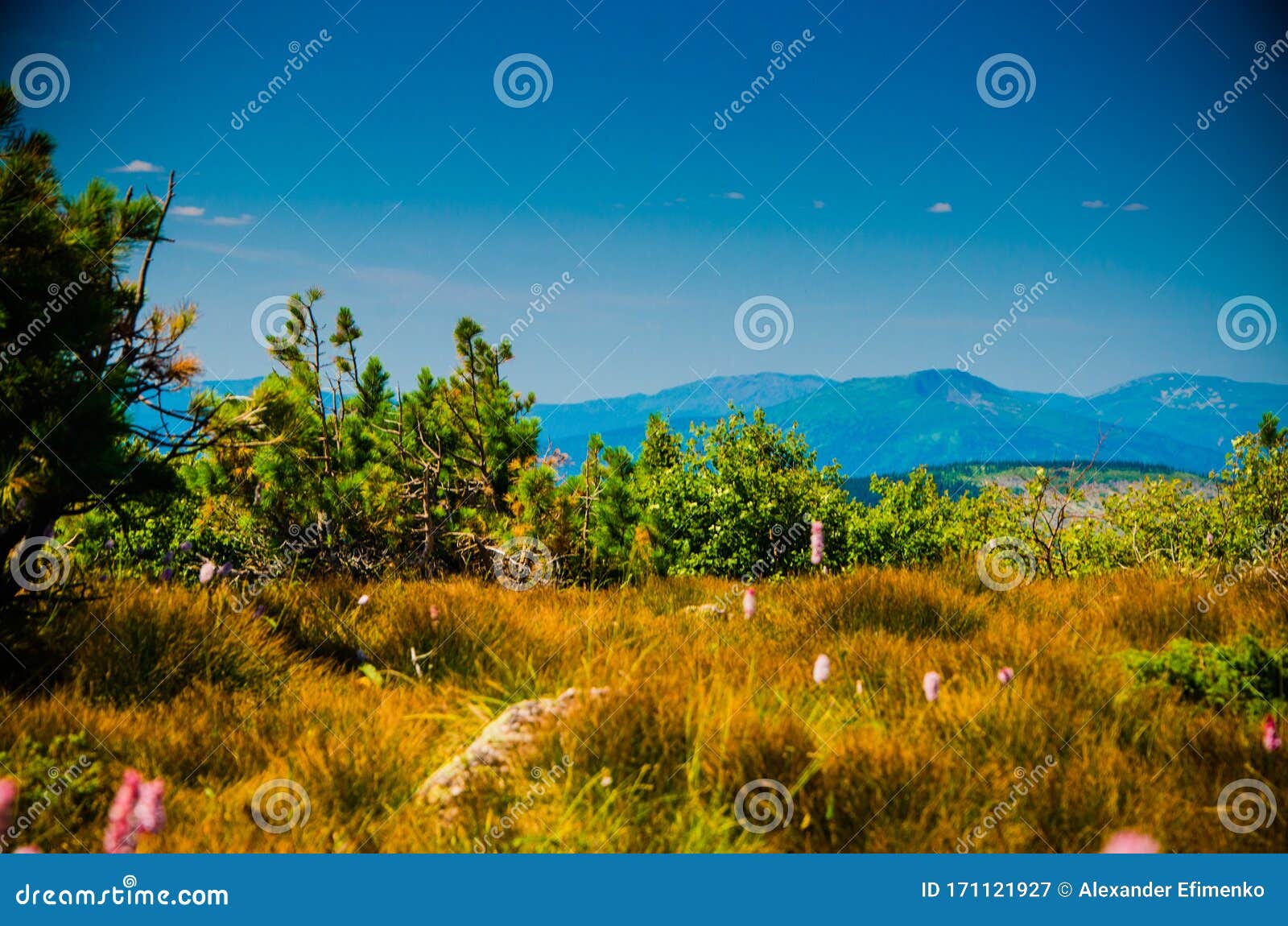 Mountain Range. Big High Hills in Green Stock Image - Image of dark ...