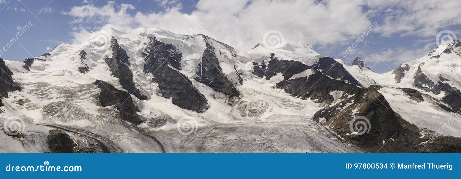 Mountain Range `Diavolezza` in the Swiss Alps, Engadin, Graubunden ...