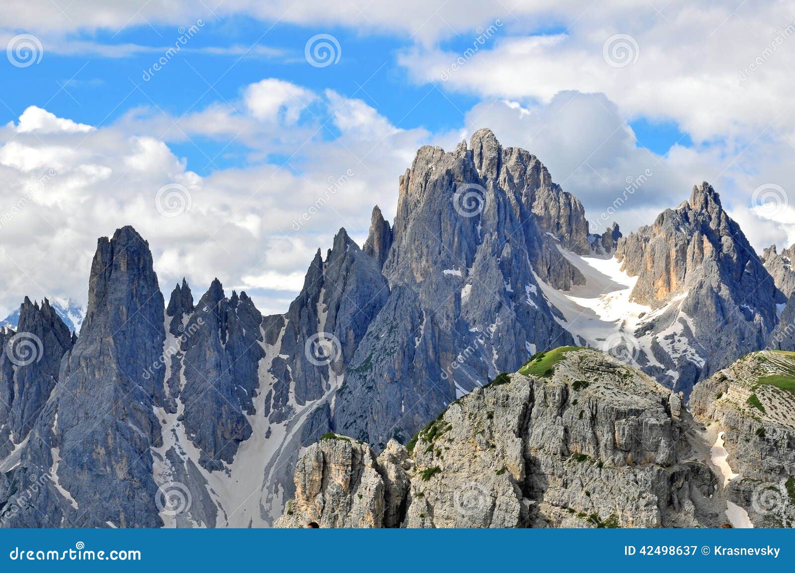 Mountain Range in Dolomites, Italy Stock Image - Image of italian ...
