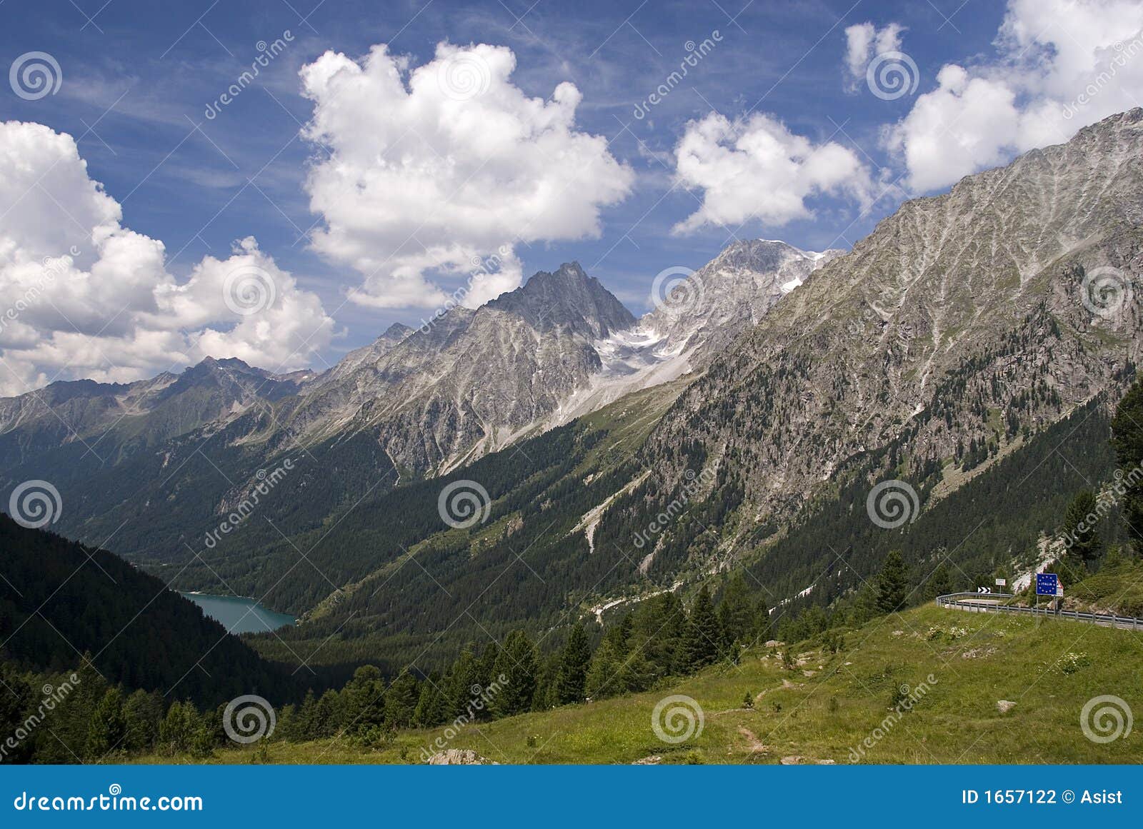 Mountain Range Italian Alps Stock Photo - Image of vacation, pass: 1657122