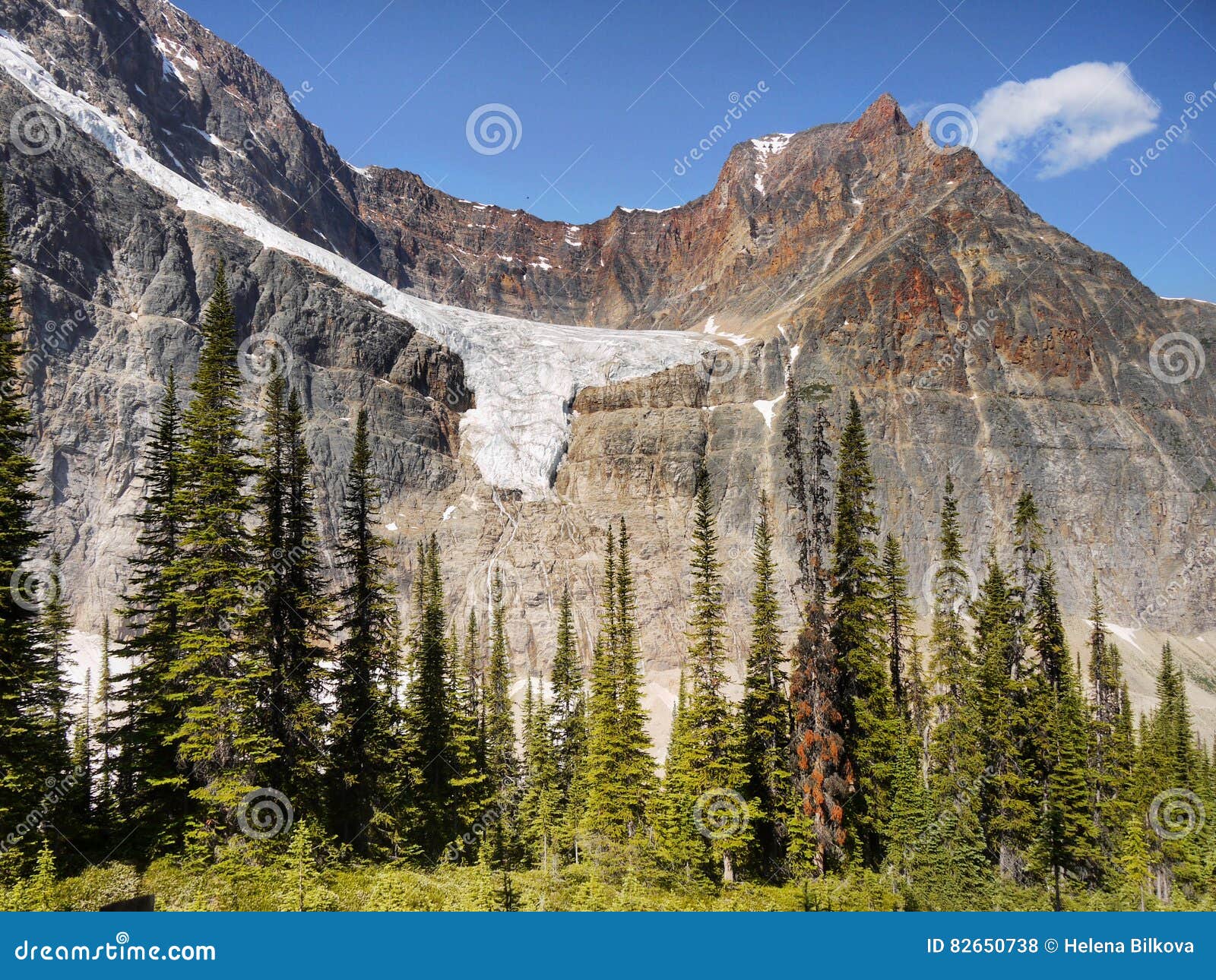Mountain Range Landscape View, National Park, Canada Stock Photo ...