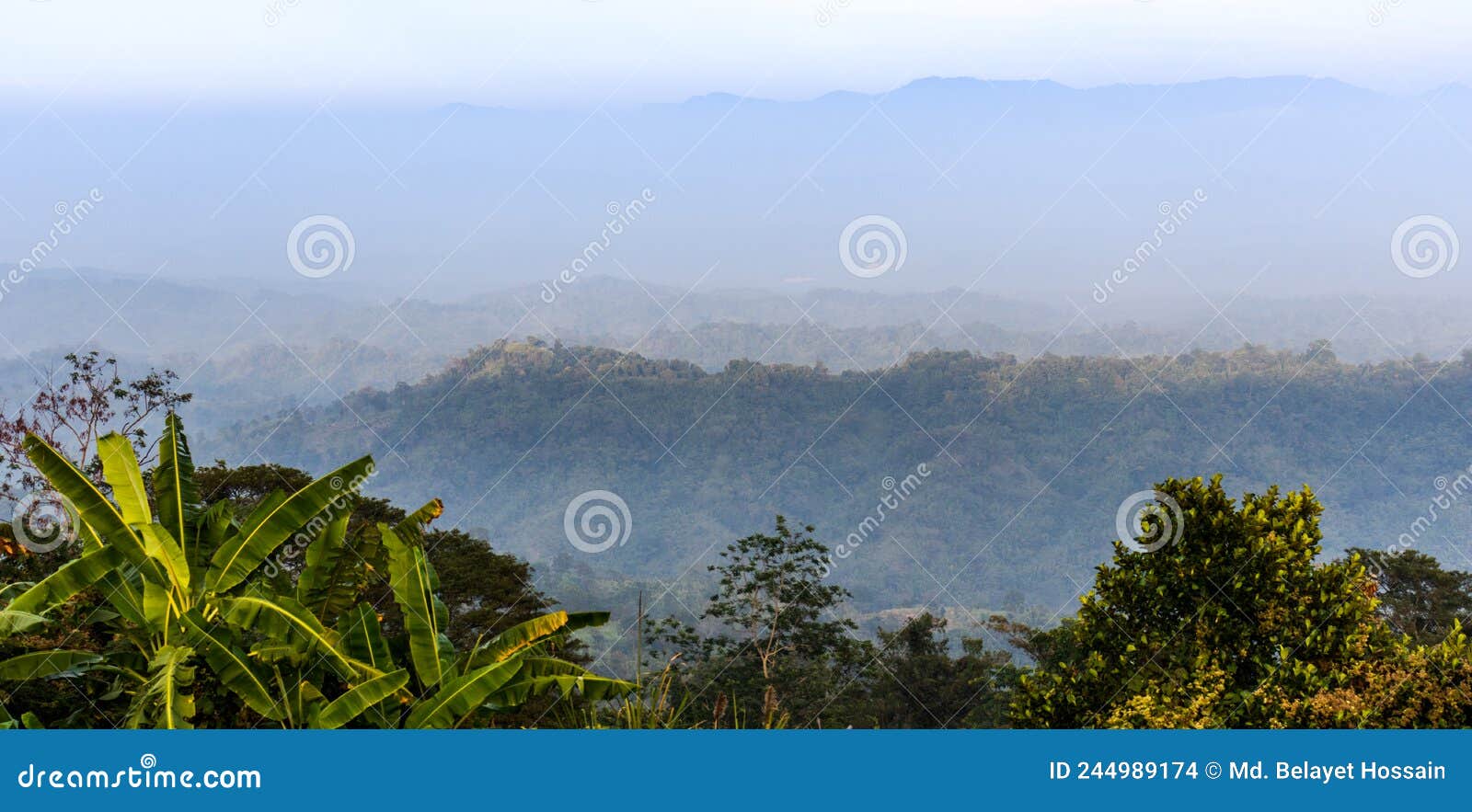 Layers of Mountain Range in the Clouds Stock Photo - Image of clouds ...