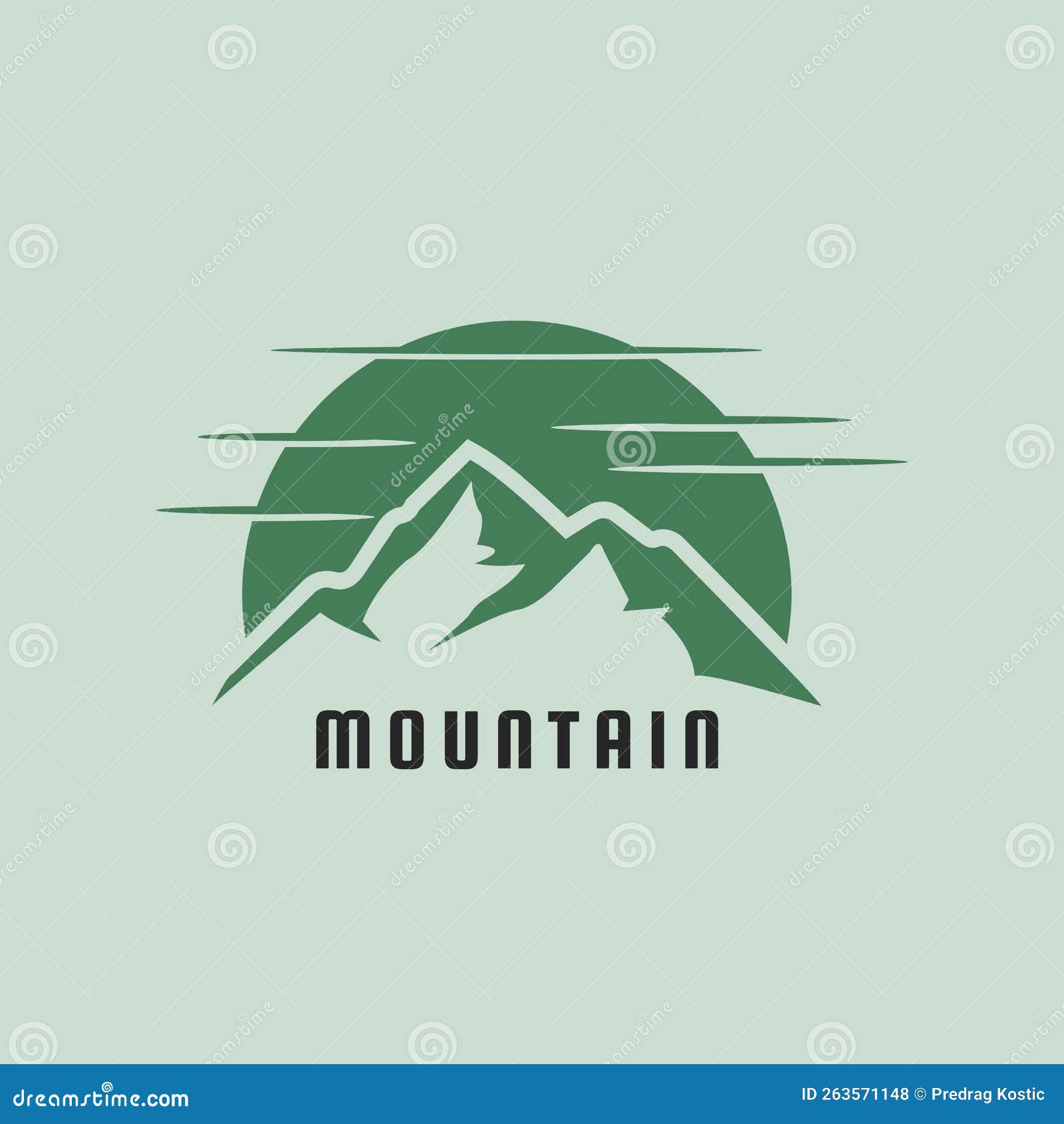 Mountain Range Logo design stock illustration. Illustration of document ...