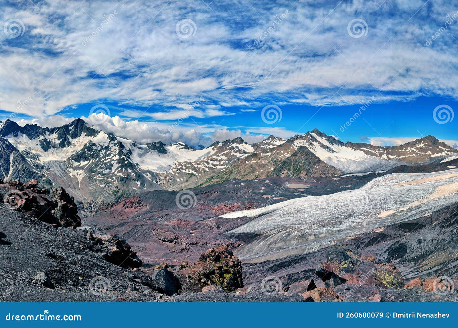 Mountain Range of the North Caucasus Stock Image - Image of mountain ...