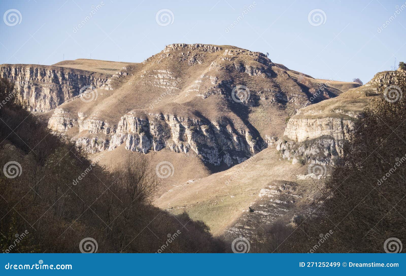 Mountain Range with Rocky Cliffs and Ridges Made of Stones in the ...