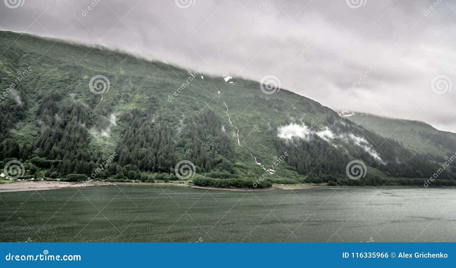 Mountain Range Scenes in June Around Juneau Alaska Stock Photo - Image ...