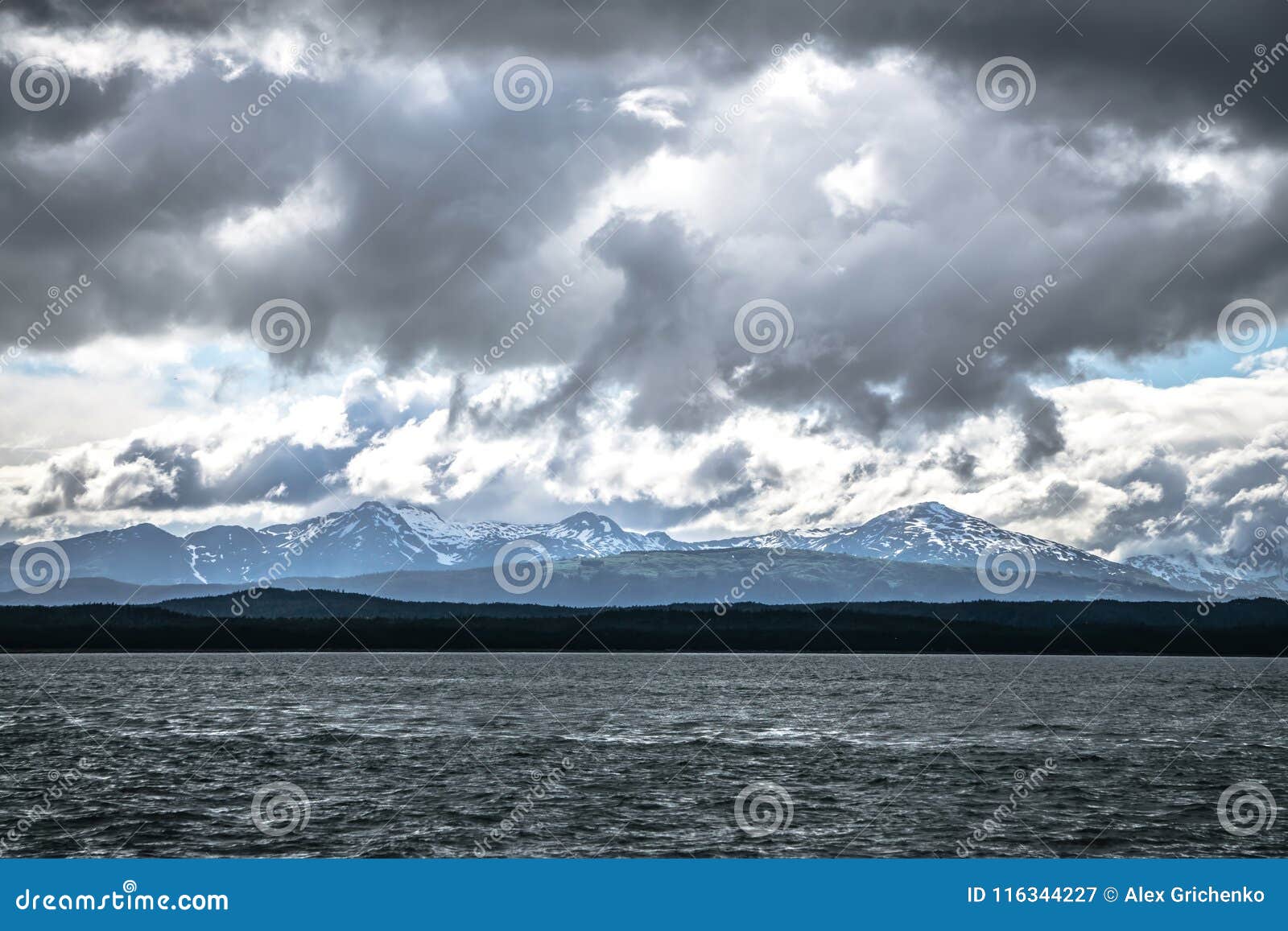 Mountain Range Scenes in June Around Juneau Alaska Stock Image - Image ...
