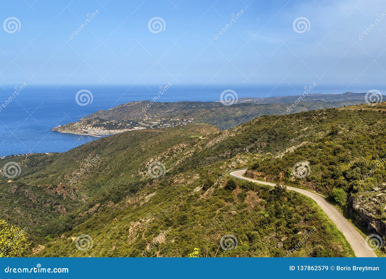 Mountain Range Serra De Rodes, Spain Stock Image - Image of scenic ...