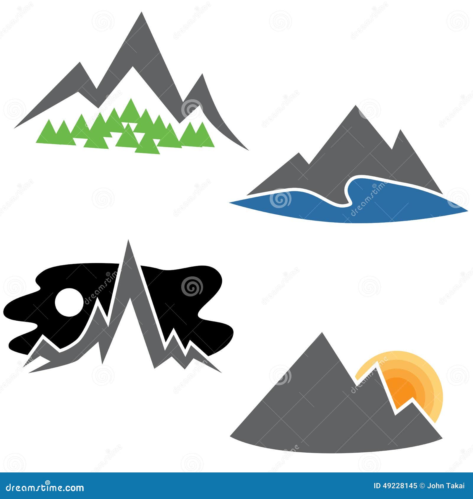 Pointy Mountain Stock Illustrations – 73 Pointy Mountain Stock ...