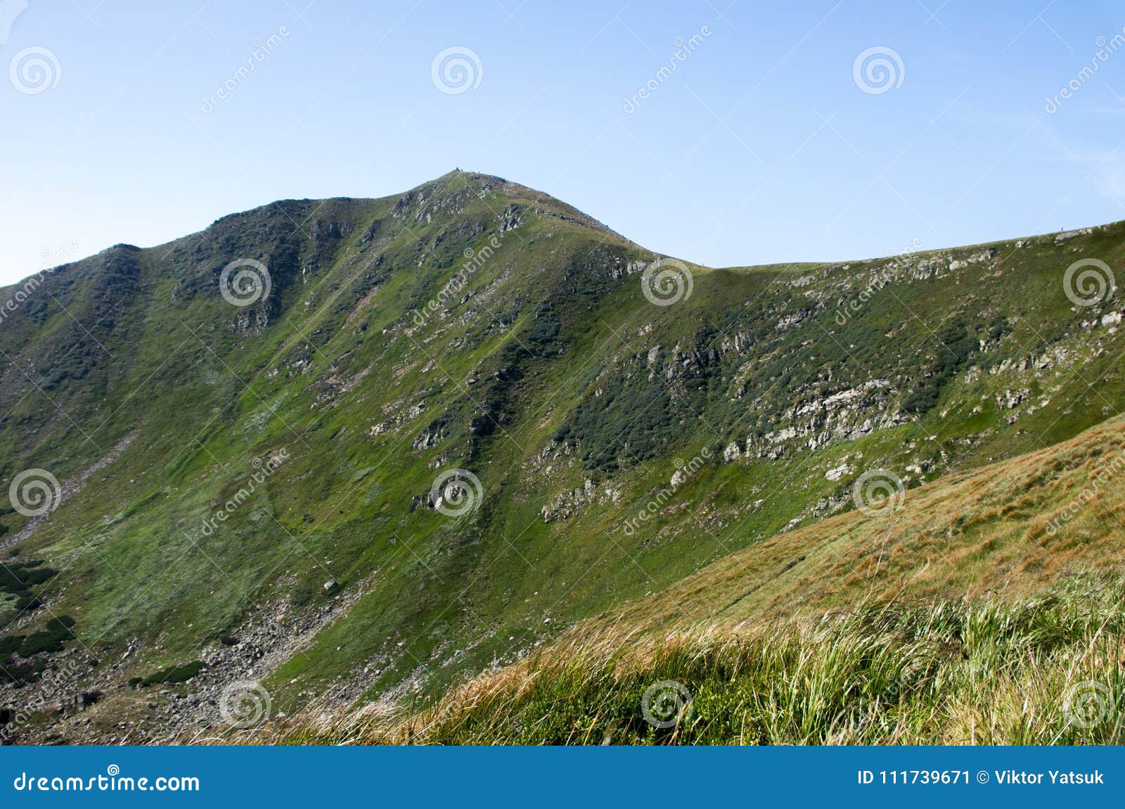 A Mountain Range with a Steep Cliff. Stock Image - Image of extreme ...