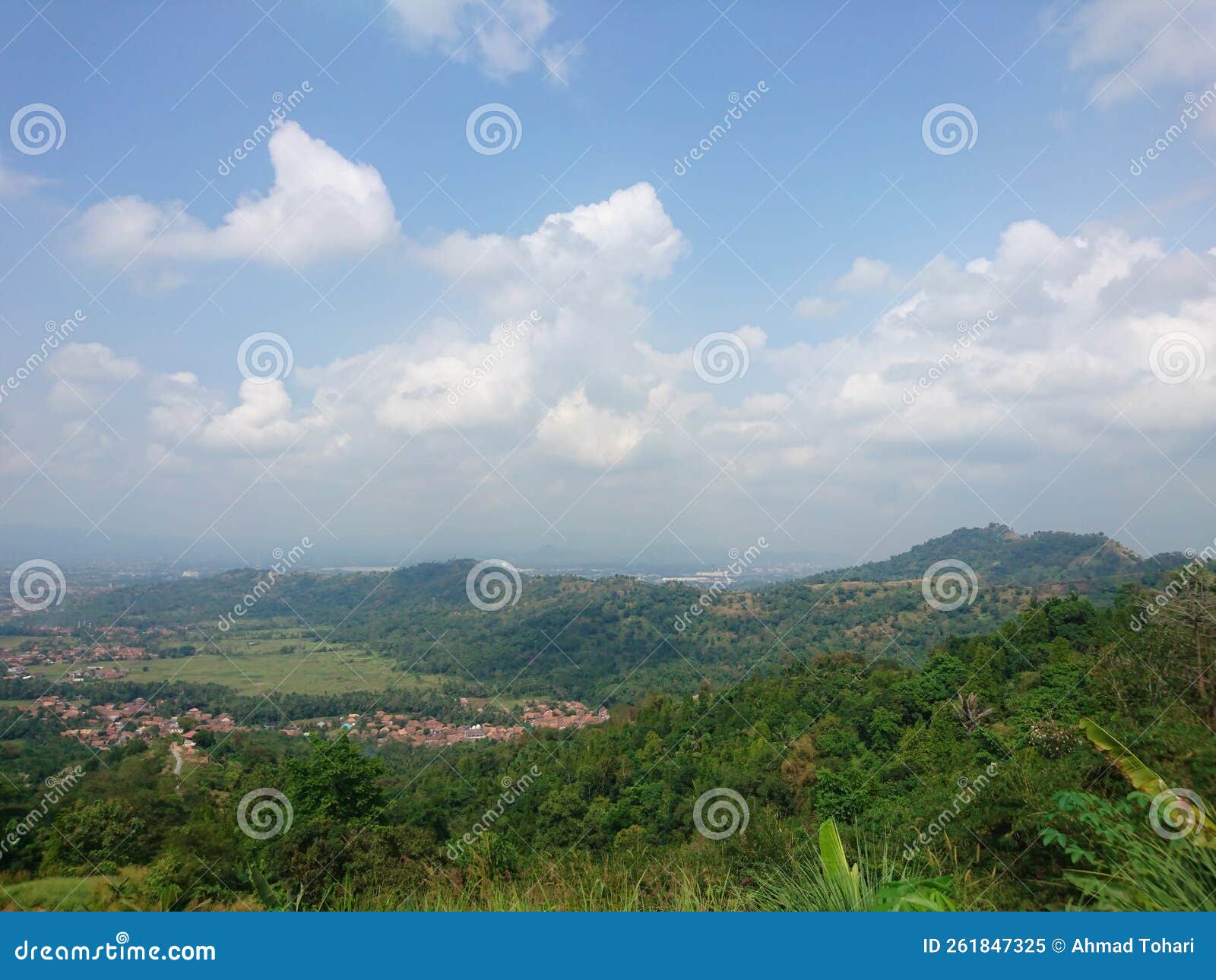 The Mountain Range that Surrounds the Villages Stock Image - Image of ...