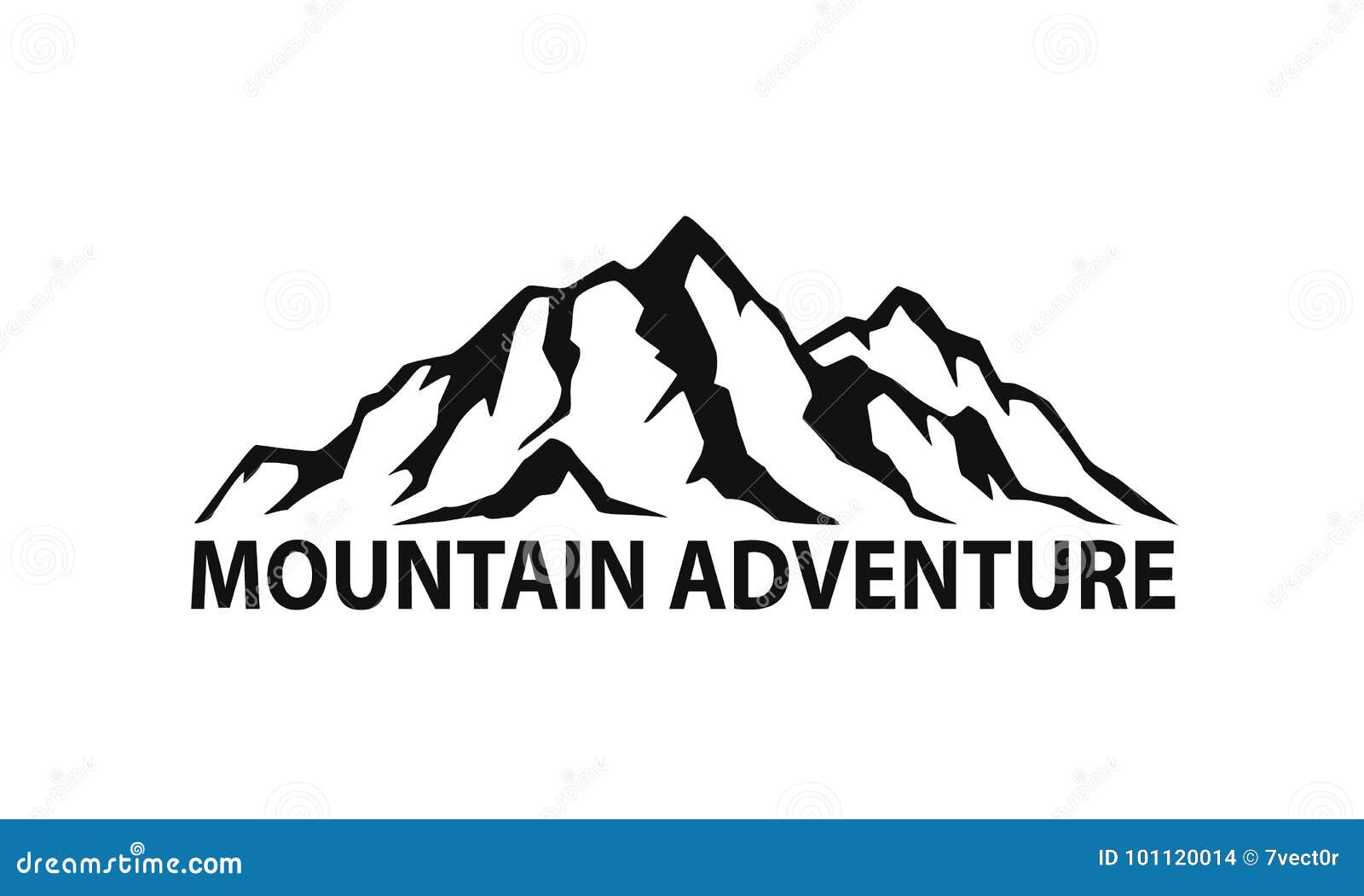 Mountain Range Symbol Silhouette Vector Illustration | CartoonDealer ...