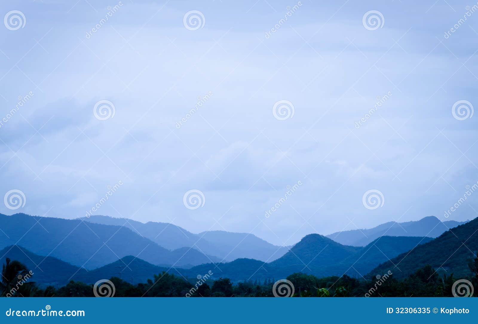 Mountain range in Thailand stock image. Image of highland - 32306335