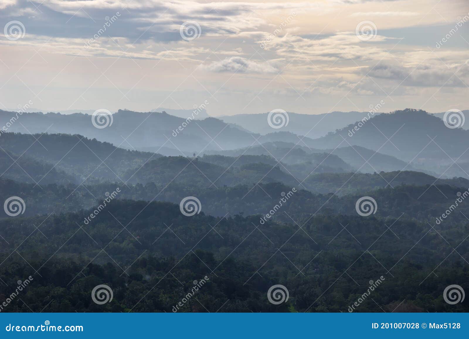 Mountain Ranges Form Harmonious Parallel Mountain System Stock Photo ...