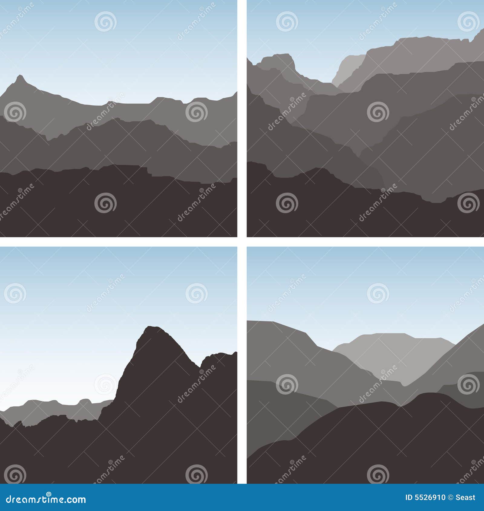 Mountain Ranges Illustration Stock Illustration - Illustration of mont ...