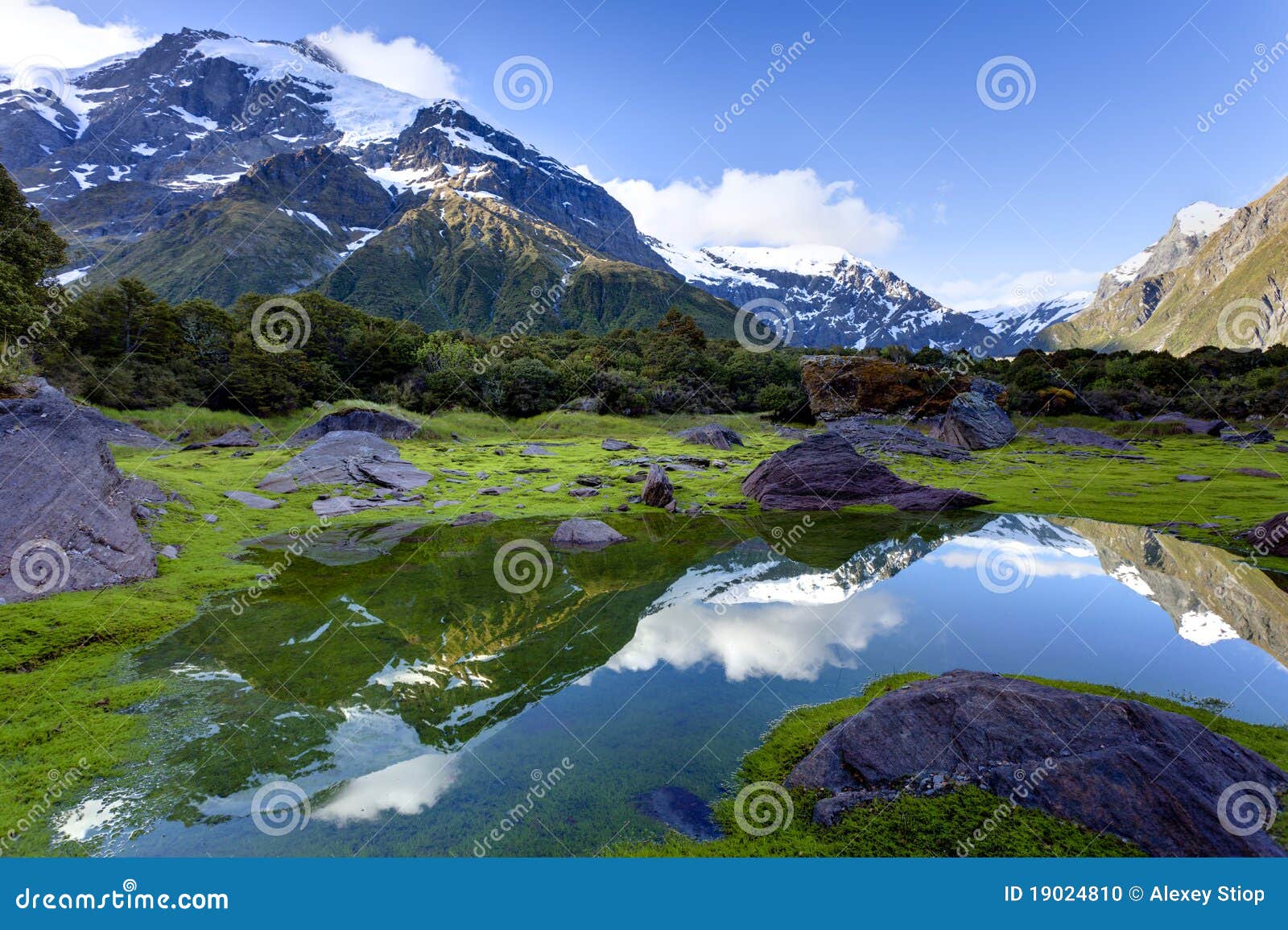 Mountain Reflection stock photo. Image of clear, landscape - 19024810