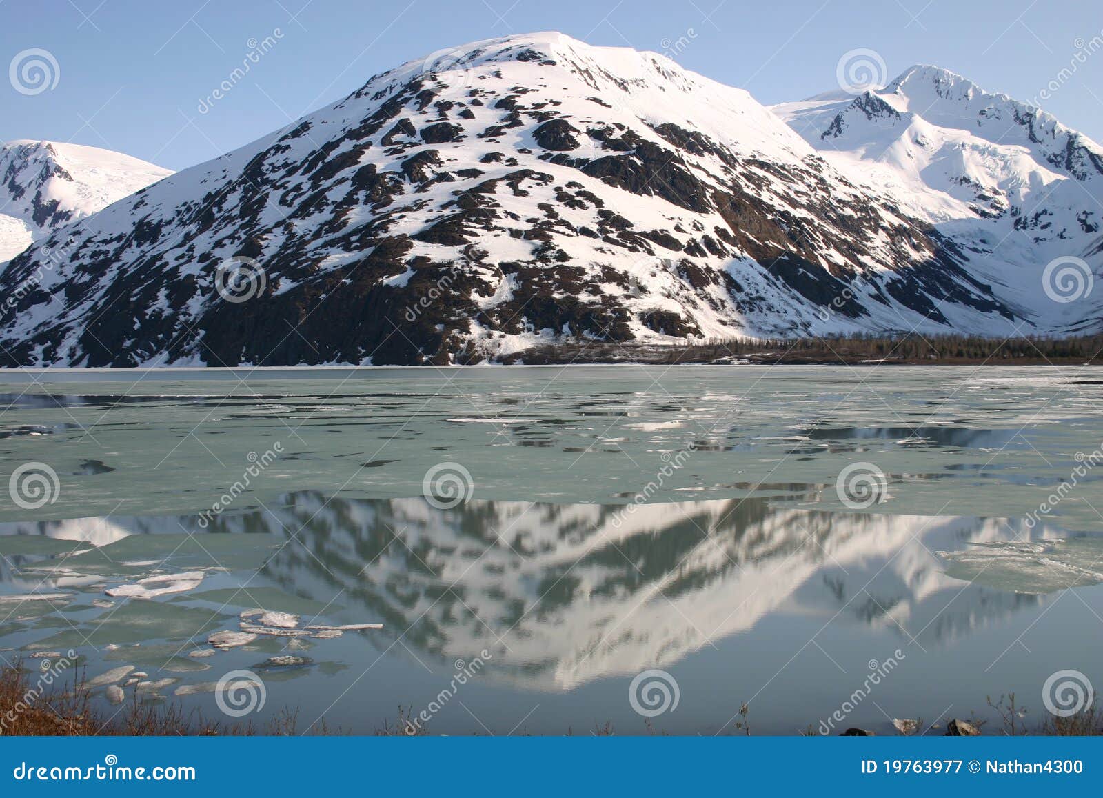 Mountain Reflection stock image. Image of mountains, outdoors - 19763977
