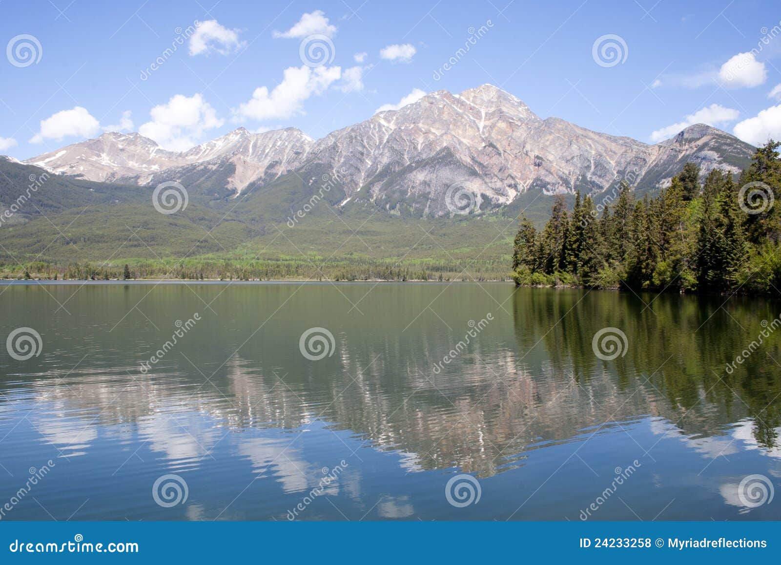 Mountain Reflection stock photo. Image of reflective - 24233258